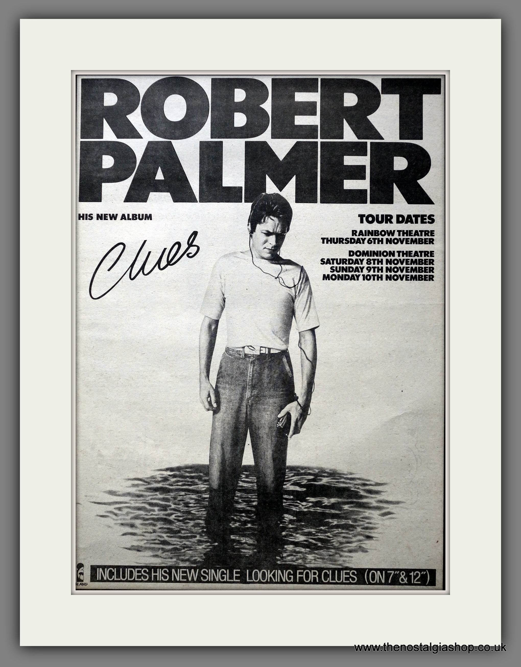 Robert Palmer Clues. Original Advert 1980 (ref AD15538) – The Nostalgia ...