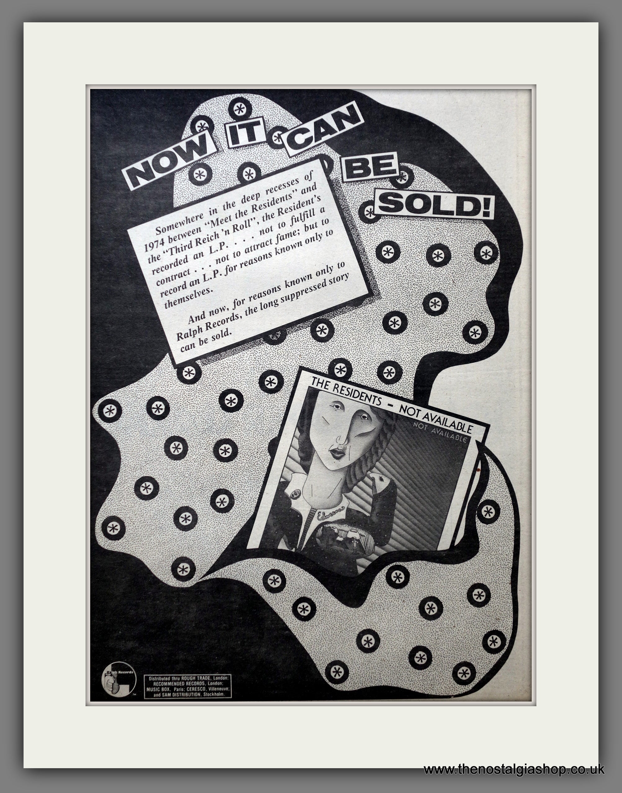 Residents (The) Not Available. Original Advert 1978 (ref AD15543) – The ...