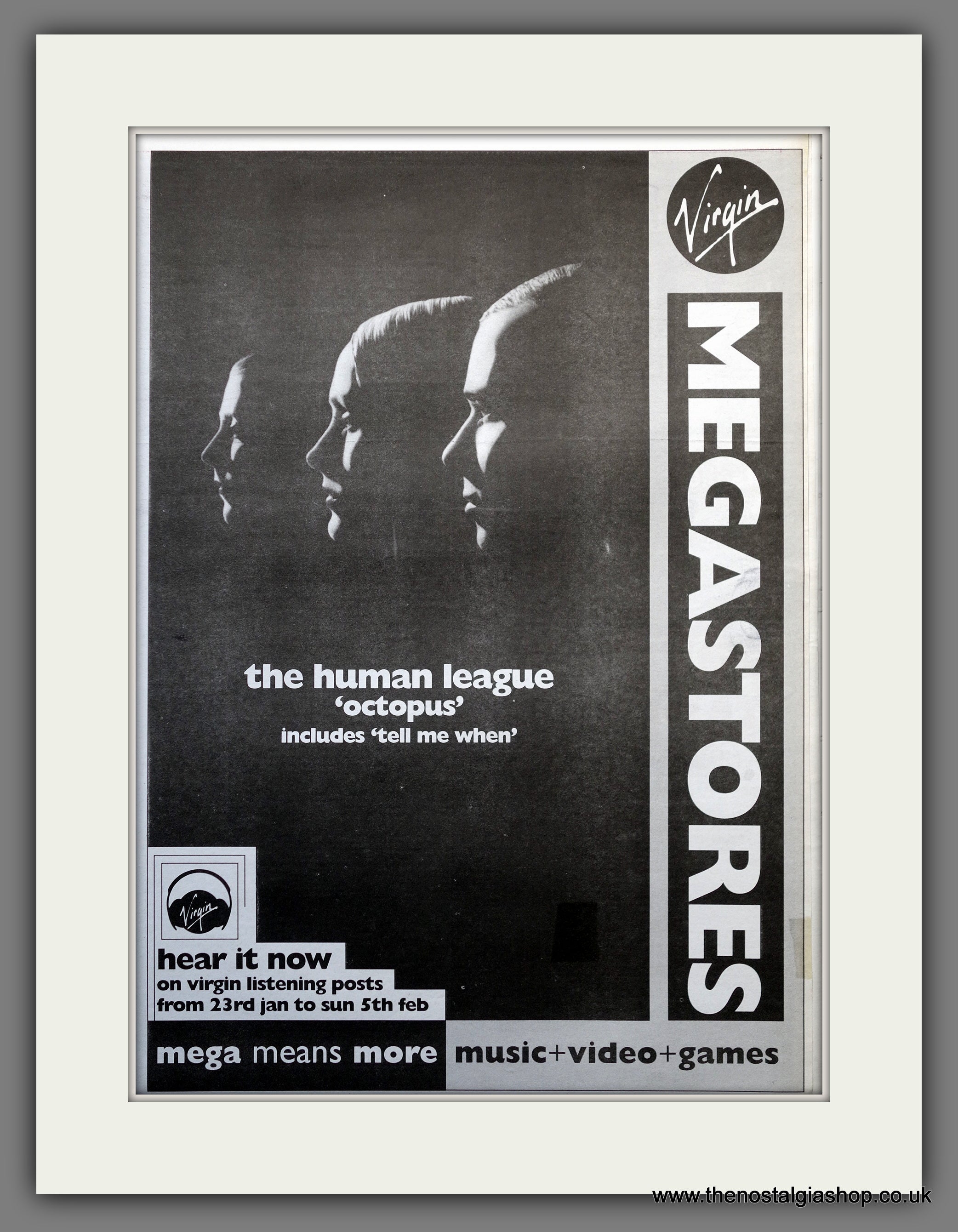 Human League (The) Octopus. Original Advert 1995 (ref AD15564) – The ...