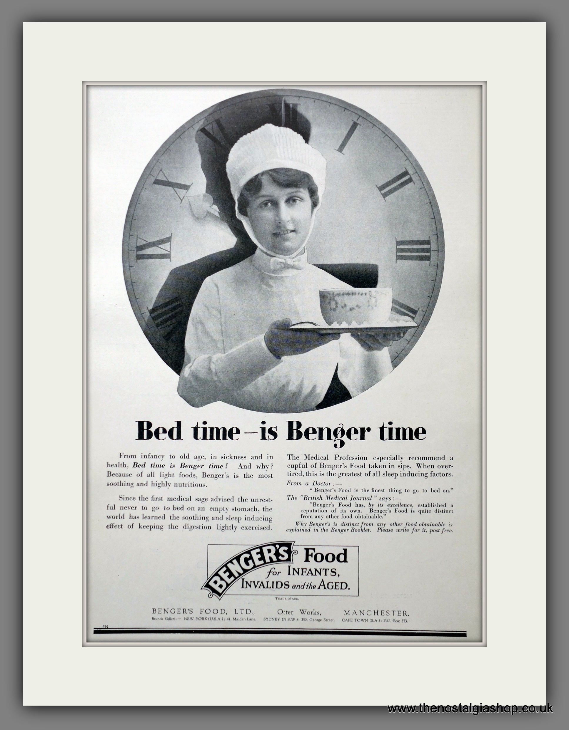 Benger's Food. Original Advert 1930 (ref AD301375) – The Nostalgia Shop