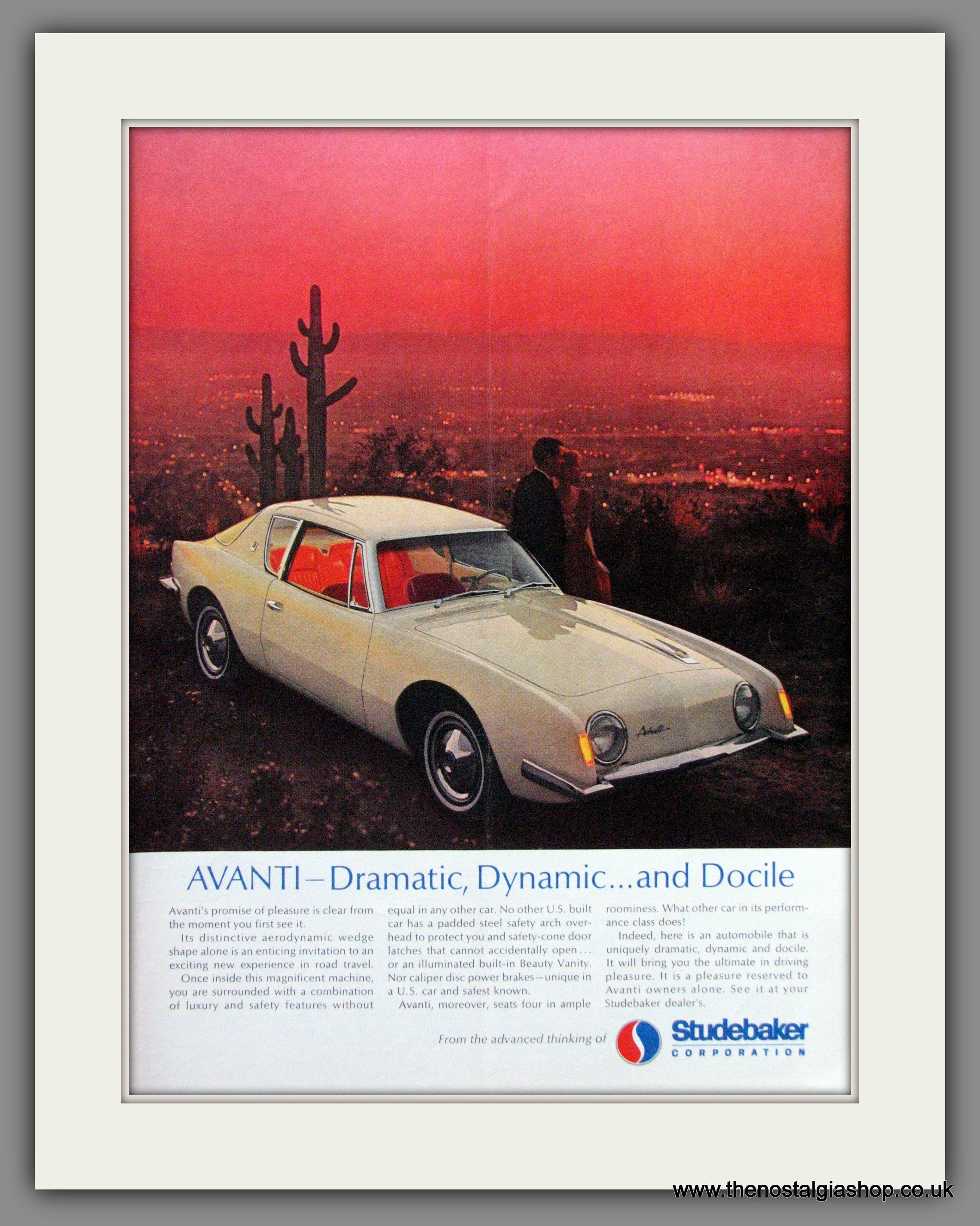 Studebaker Avanti. 1963 Original American Advert (ref AD52289) – The ...