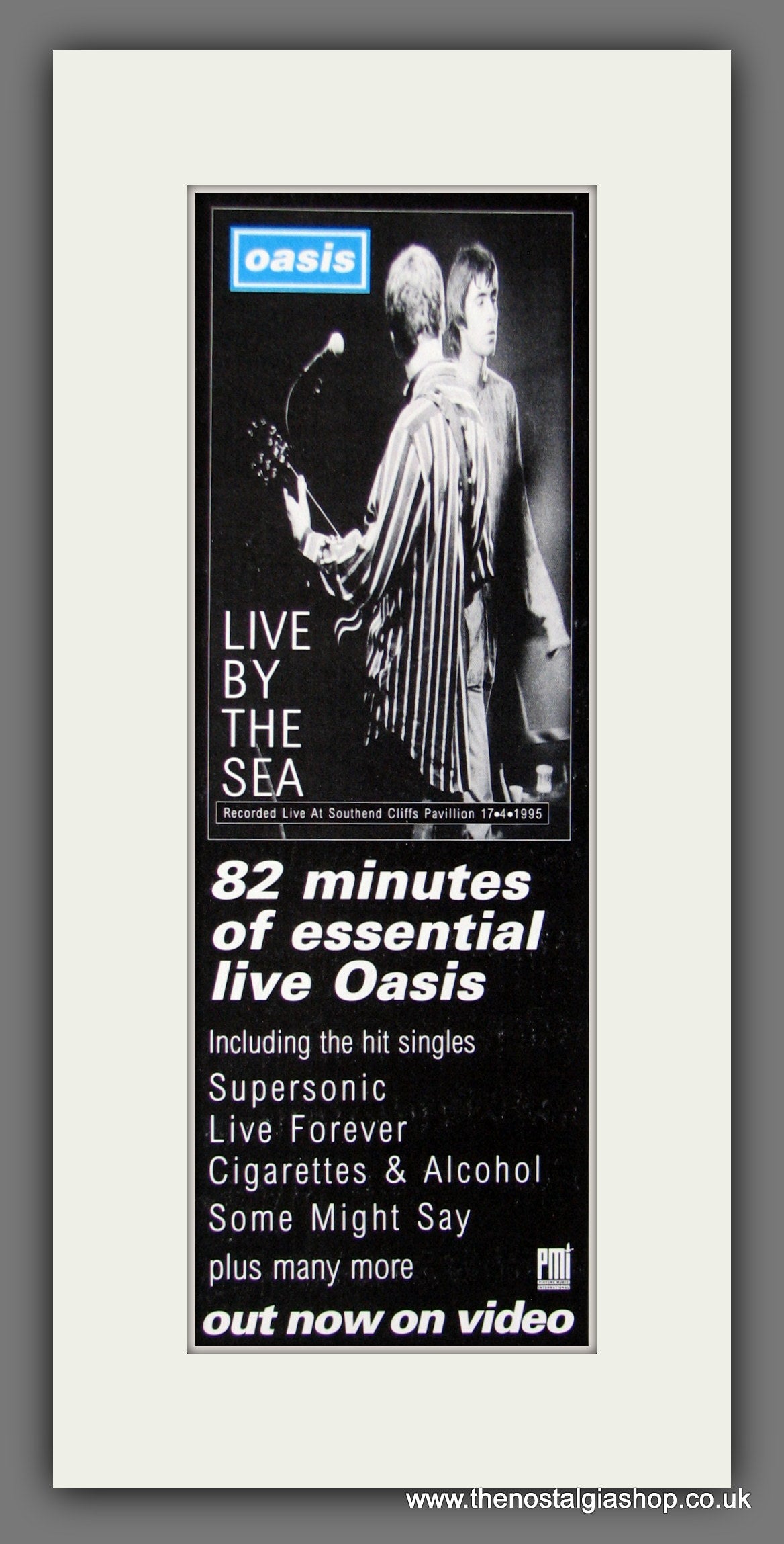 Oasis. Live By The Sea. Original Advert 1995 (ref AD400093) – The ...