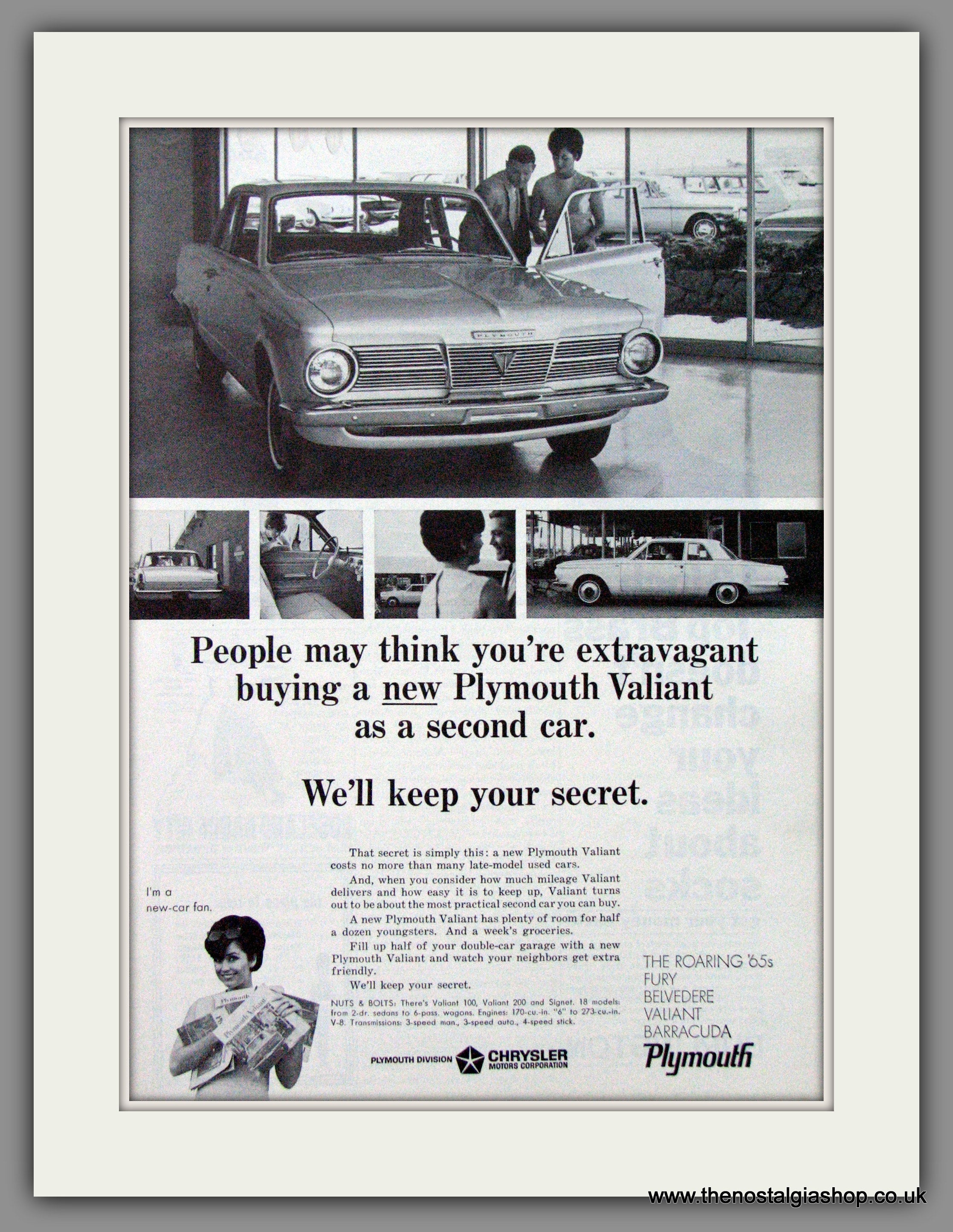 Plymouth Valiant '65. Original American Advert 1965 (ref AD52597) – The ...