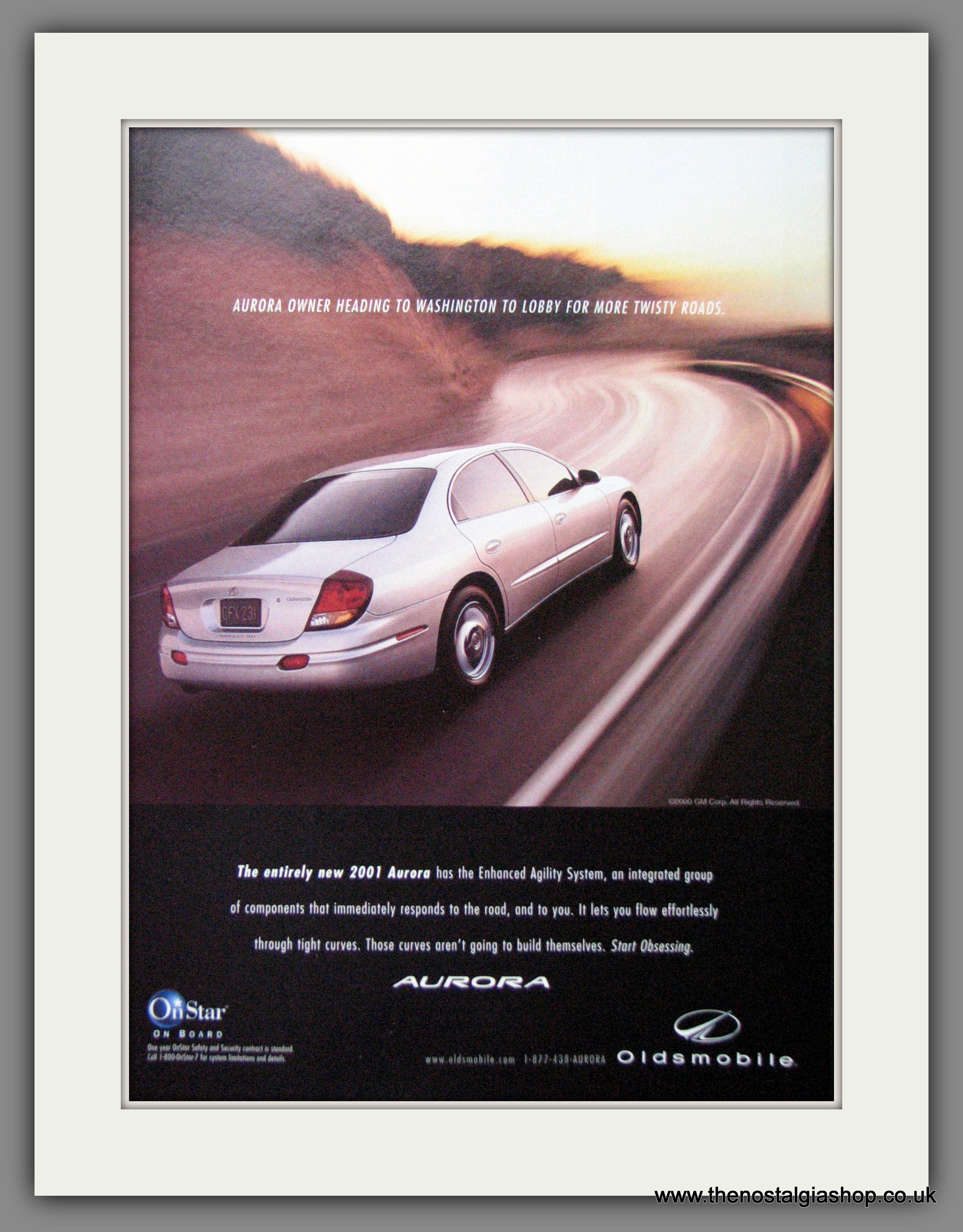 Oldsmobile Aurora New for '01. Original American Advert 2000 (ref AD52 ...