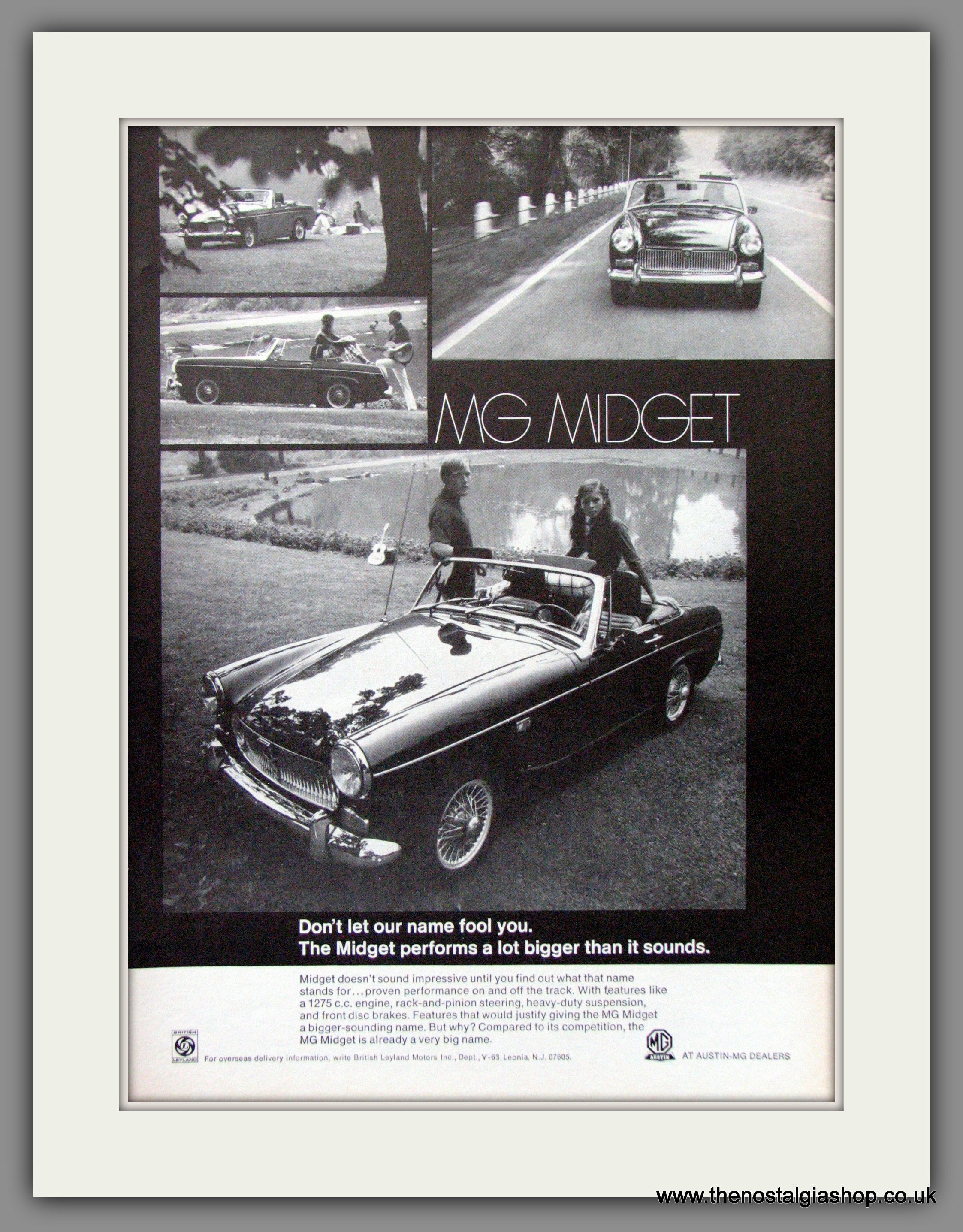 MG Midget. 1969 Original American Advert (ref AD52085) – The Nostalgia Shop
