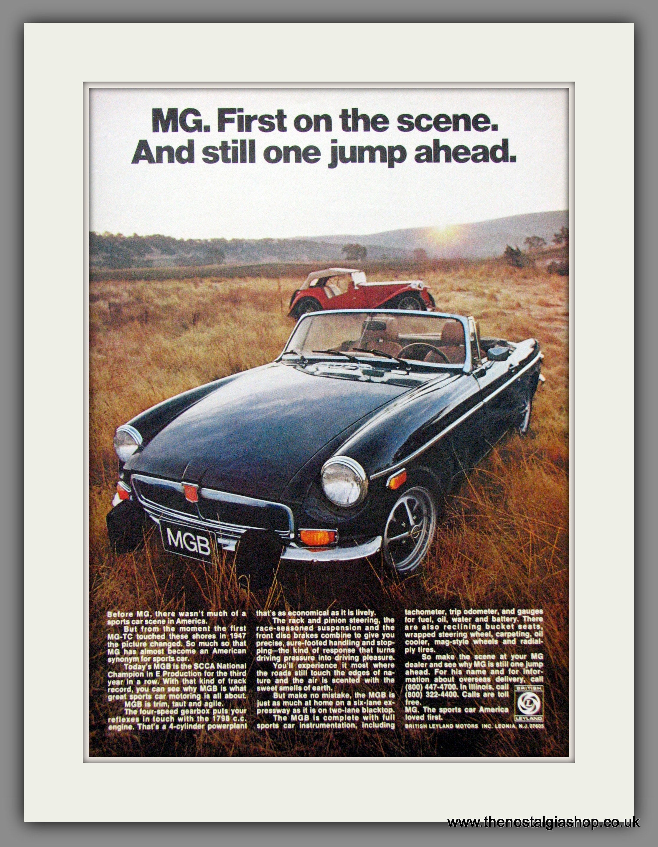 MGB & MG-TC. 1974 Original American Advert (ref AD52087) – The ...