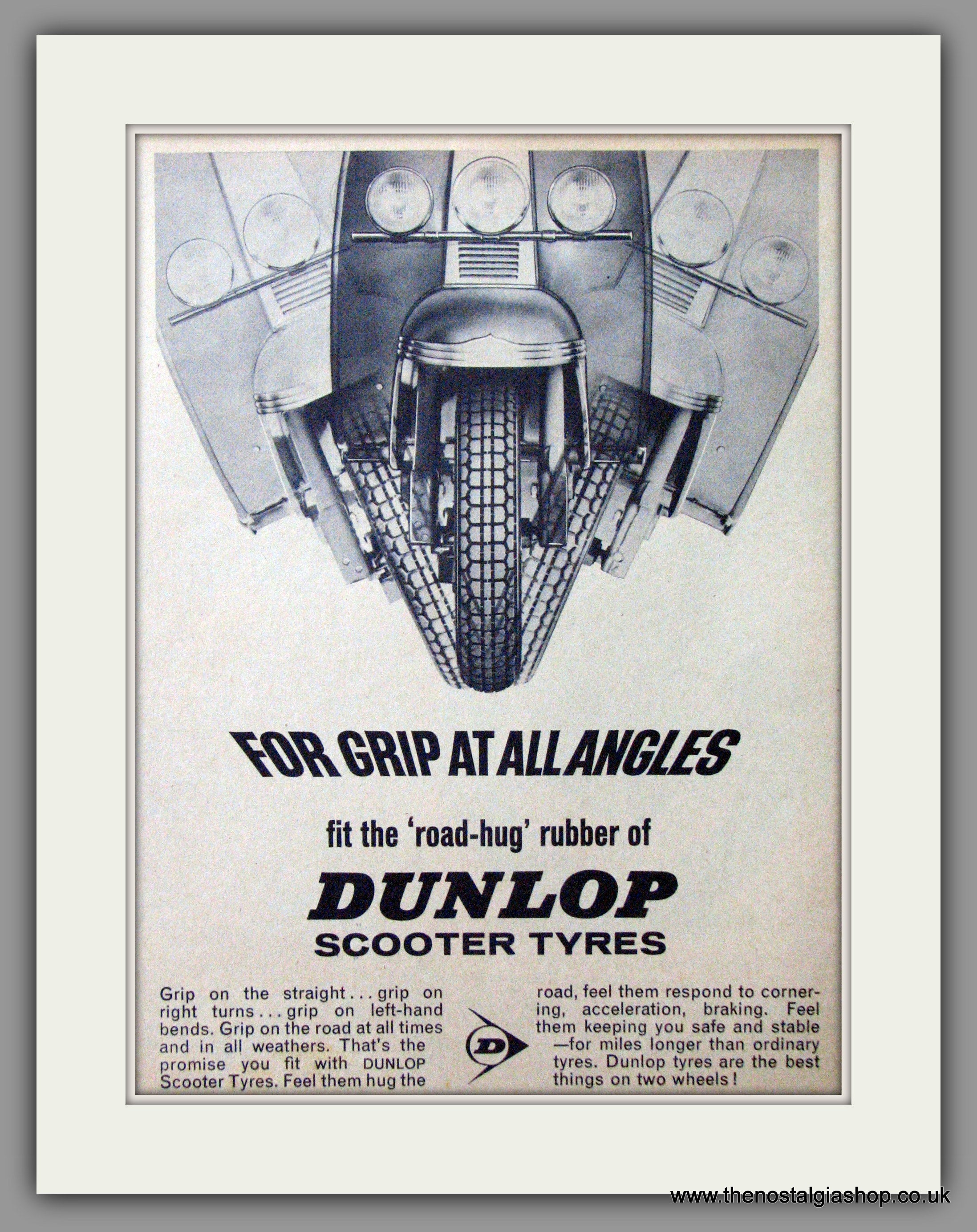 Dunlop Scooter Tyres. Original advert 1966 (ref AD53164) – The ...