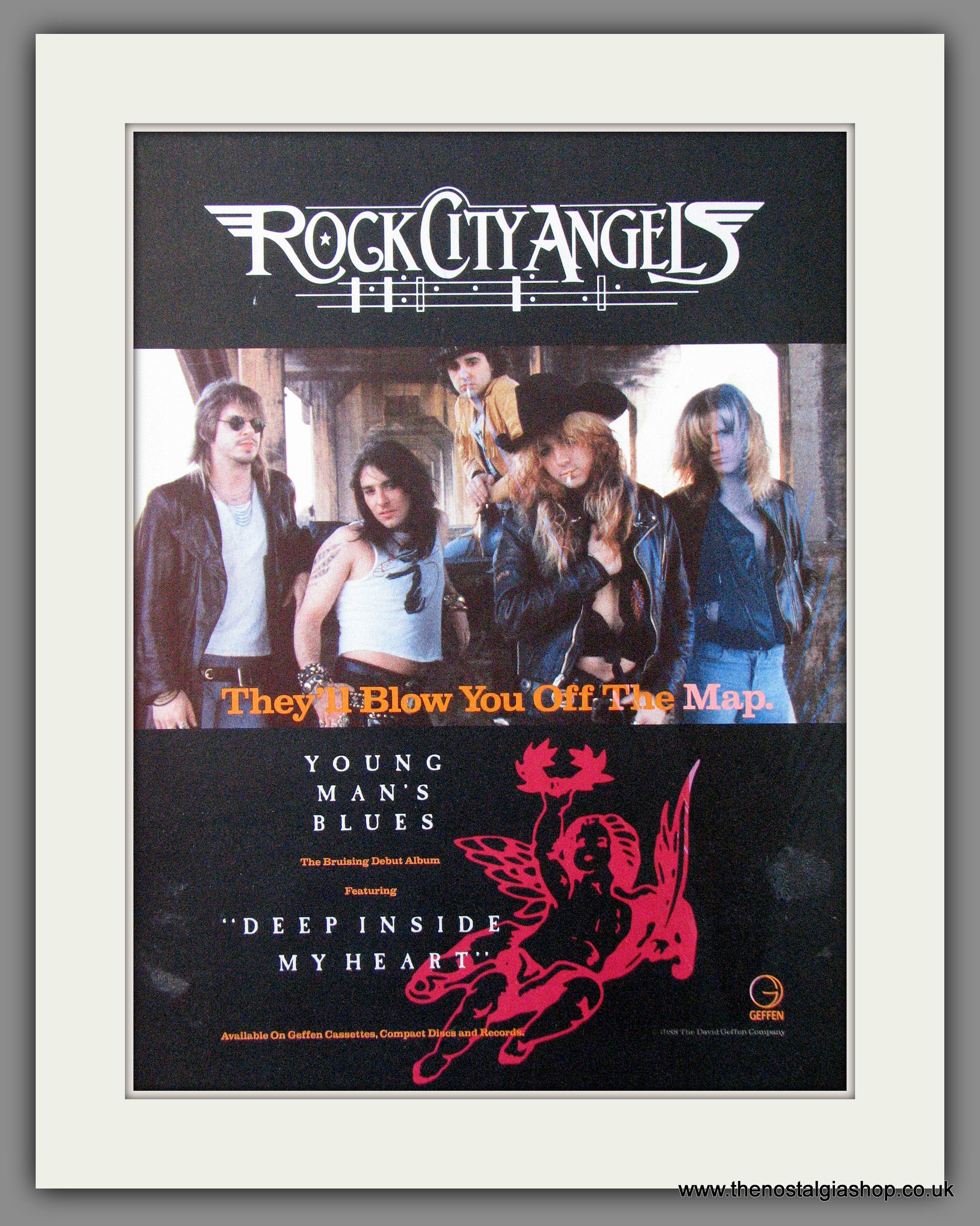 Rock City Angels. Young Man's Blues. 1988 Original Advert (ref AD54371 ...