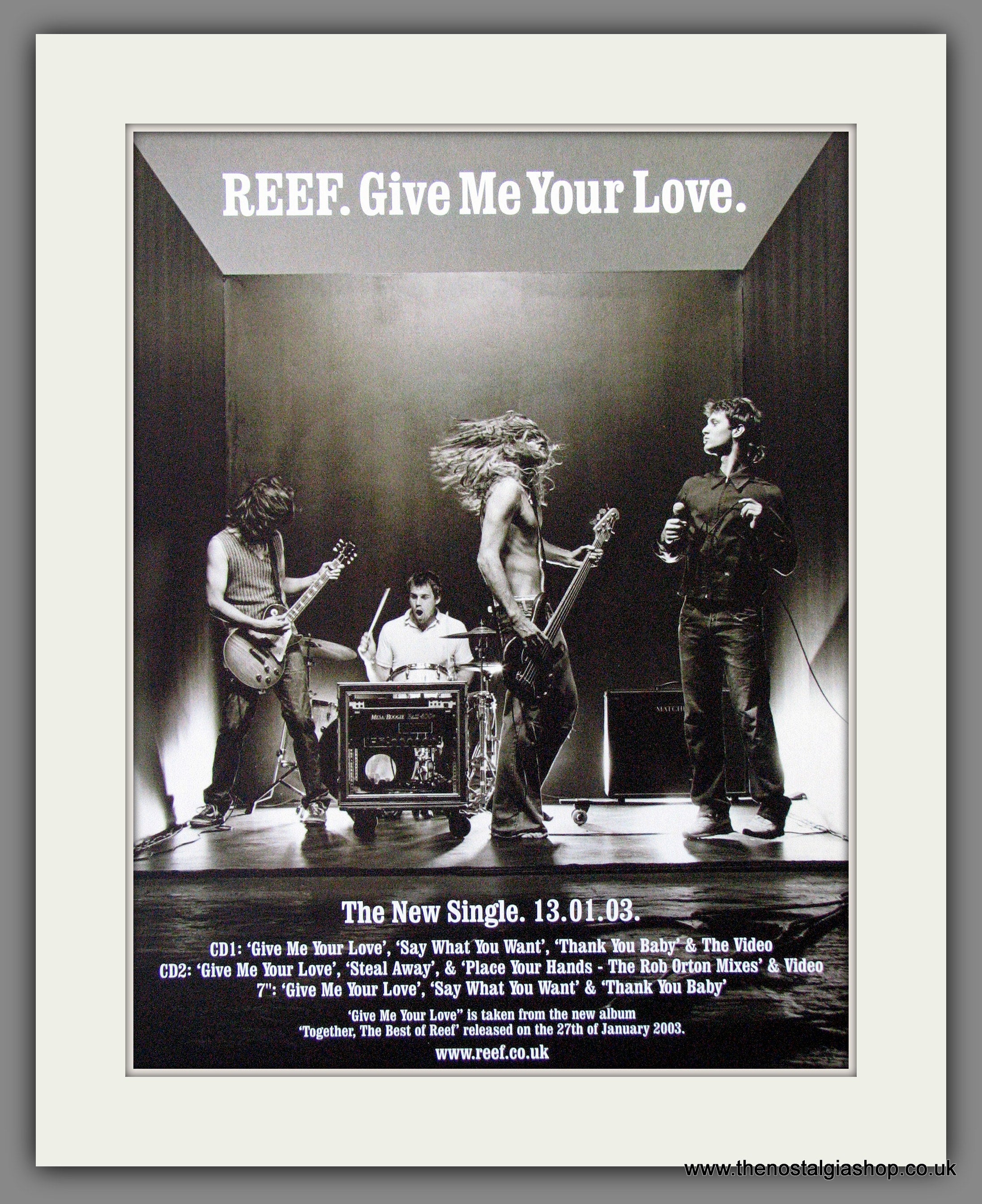 Reef. Give Me Your Love. 2003 Original Advert (ref AD54412) – The ...