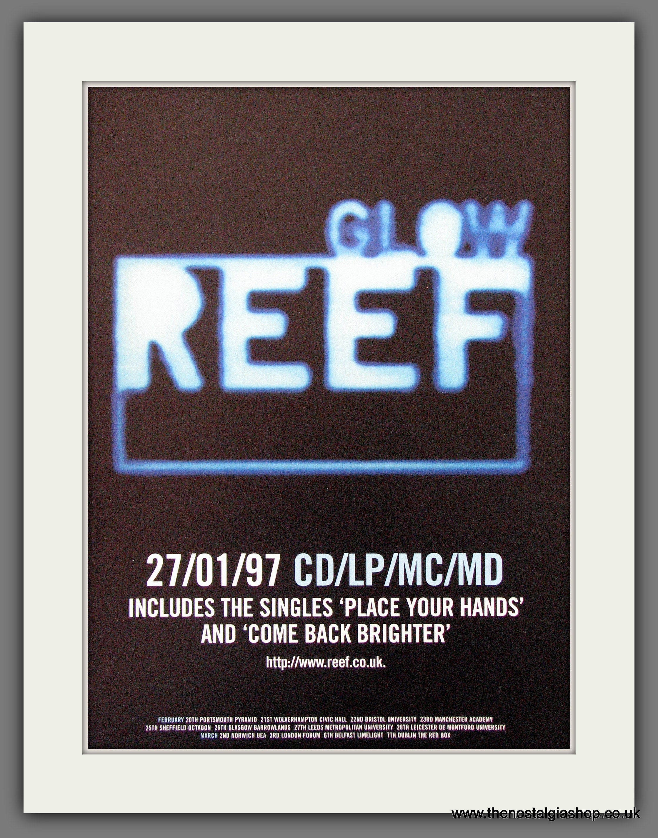 Reef. Glow. 1997 Original Advert (ref AD54415) – The Nostalgia Shop