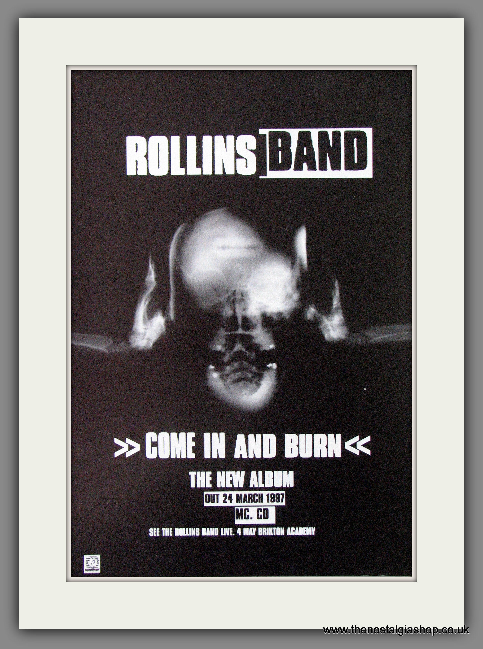 Rollins Band, Come In And Burn. 1997 Original Advert (ref AD54512 ...