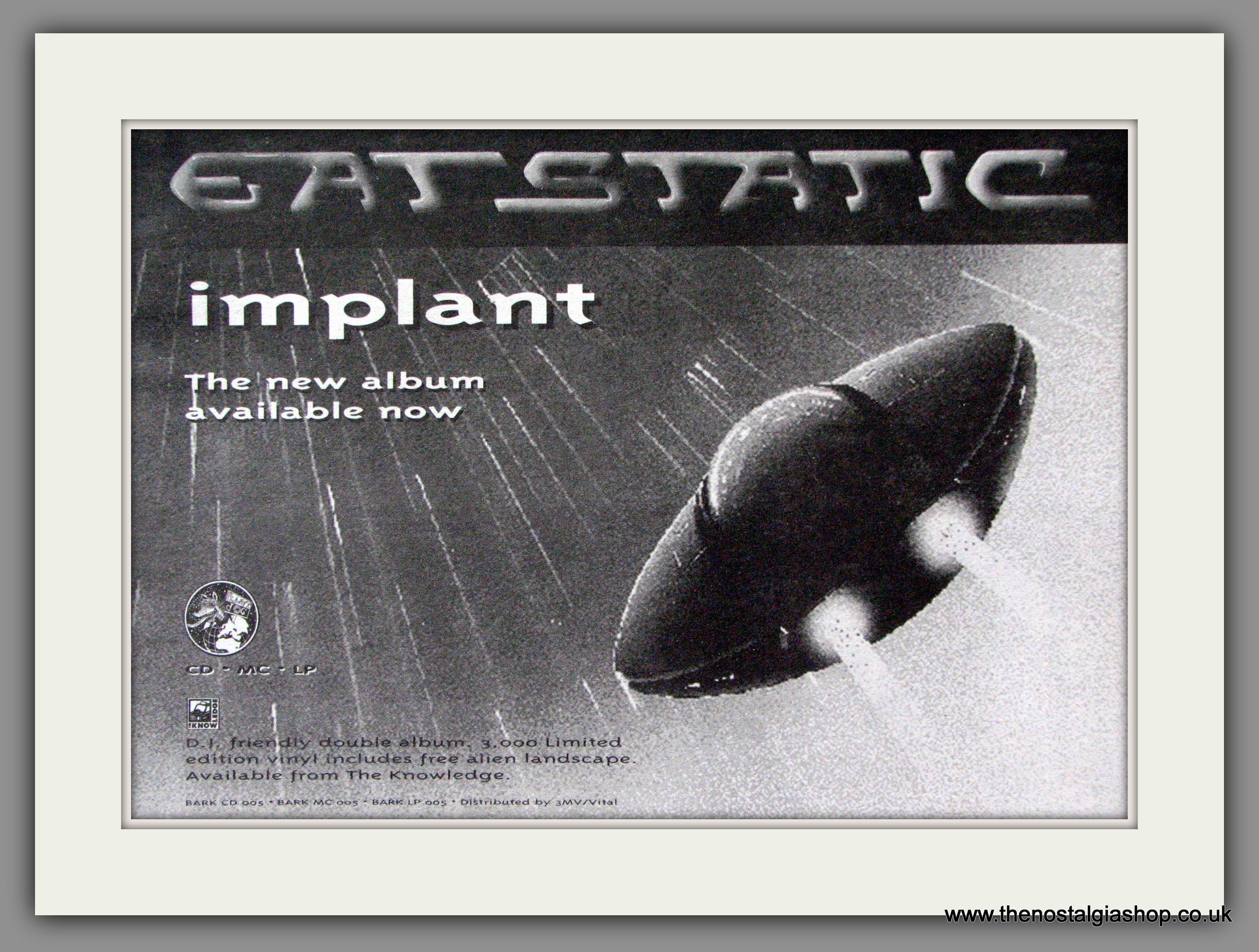 Eat Static. Implant. Original Advert 1994 (ref AD53428) – The Nostalgia ...