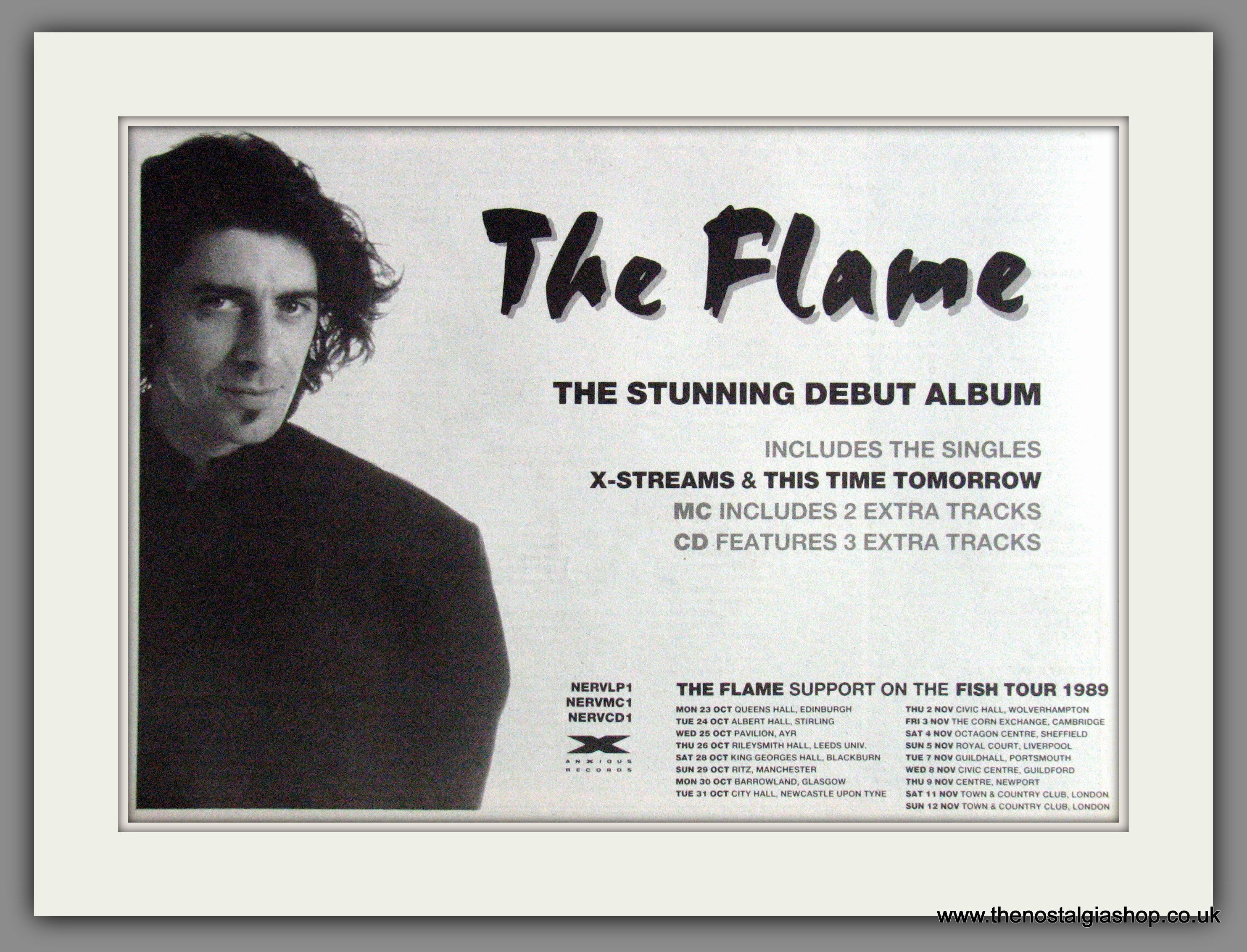 Flame (The) Debut Album and Tour. Original Advert 1989 (ref AD53099 ...