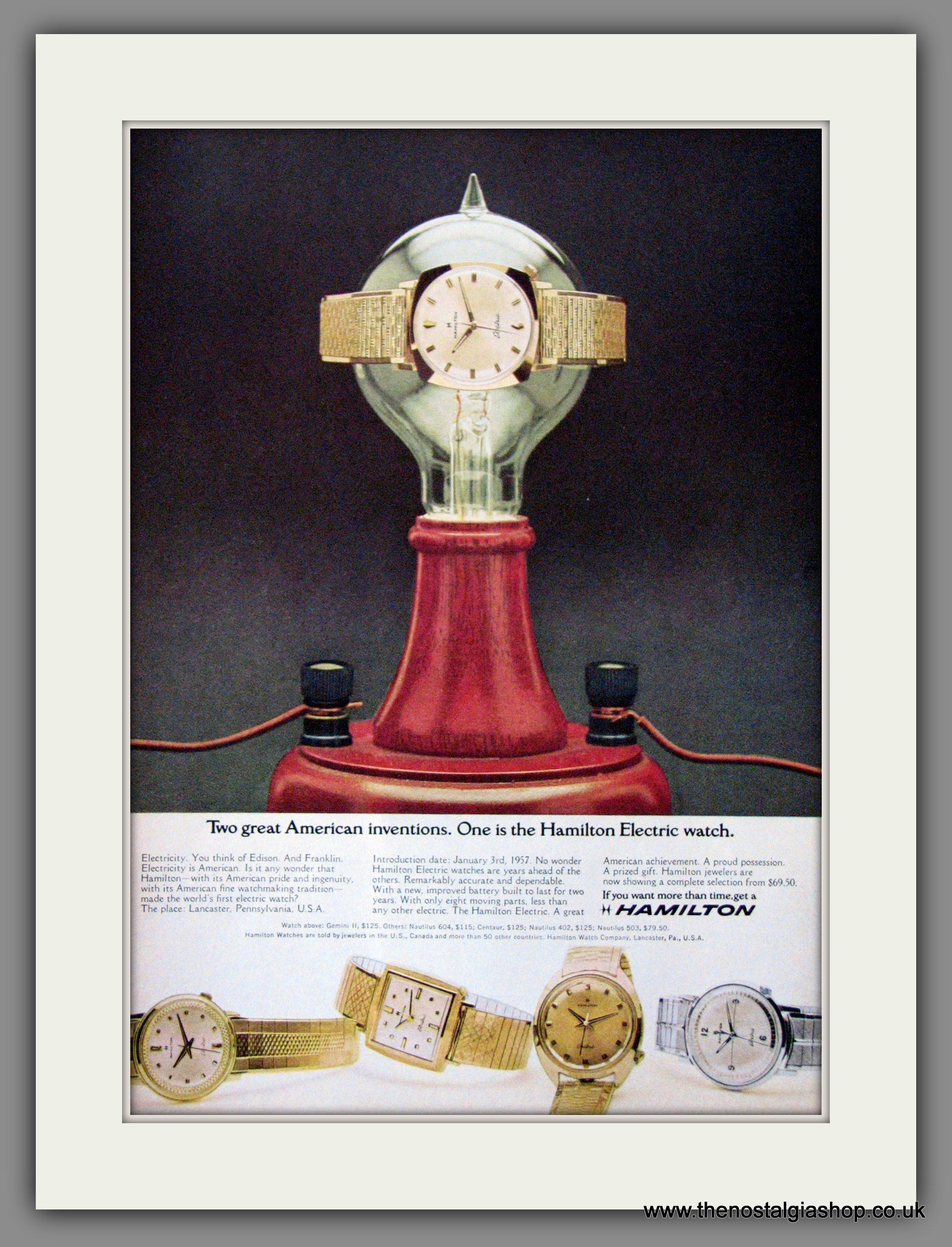 Hamilton Electric Watches. Original Advert 1965 (ref AD52963) – The ...