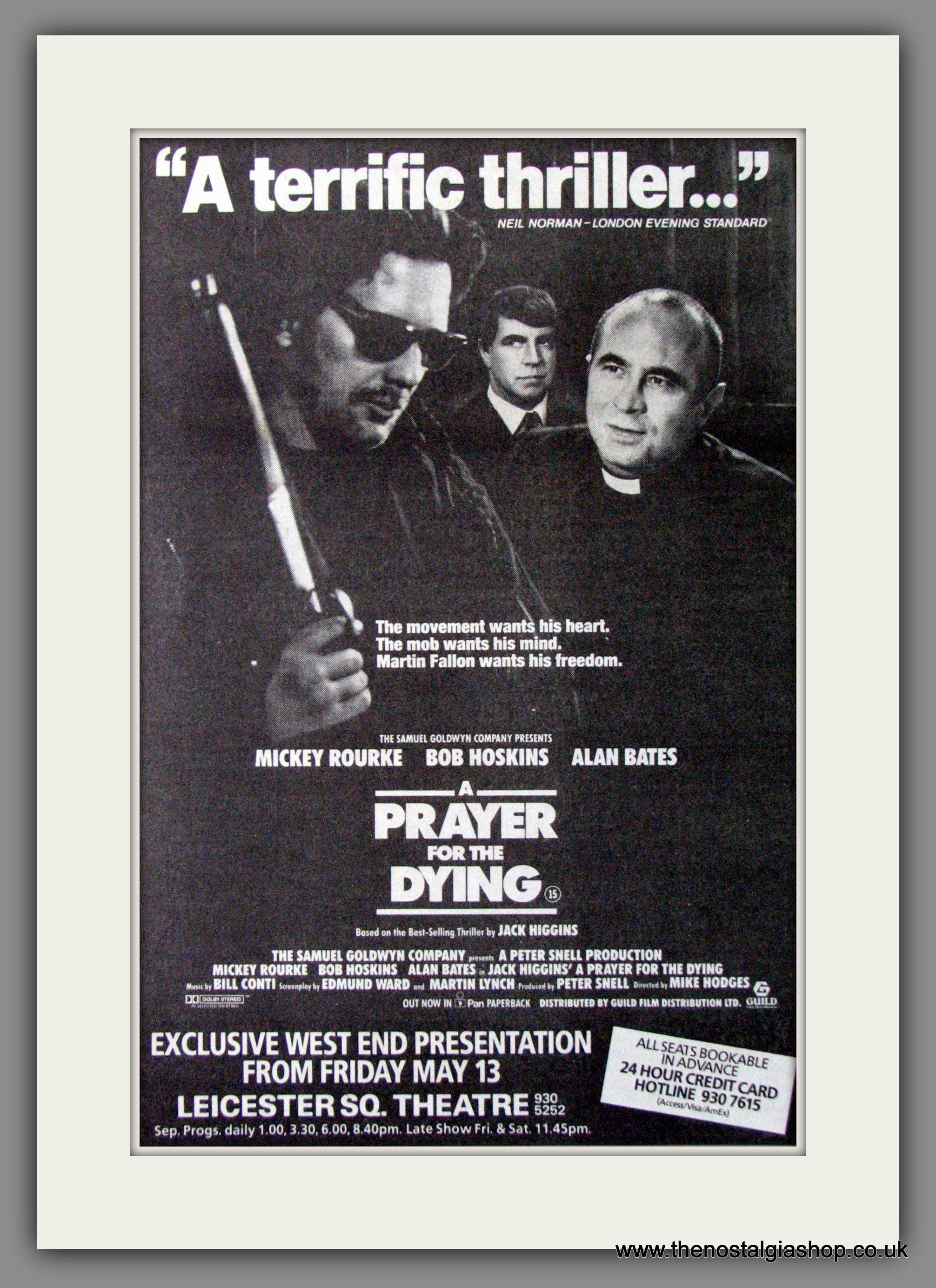 A Prayer For The Dying. 1988 Original Advert (ref AD53940) – The ...