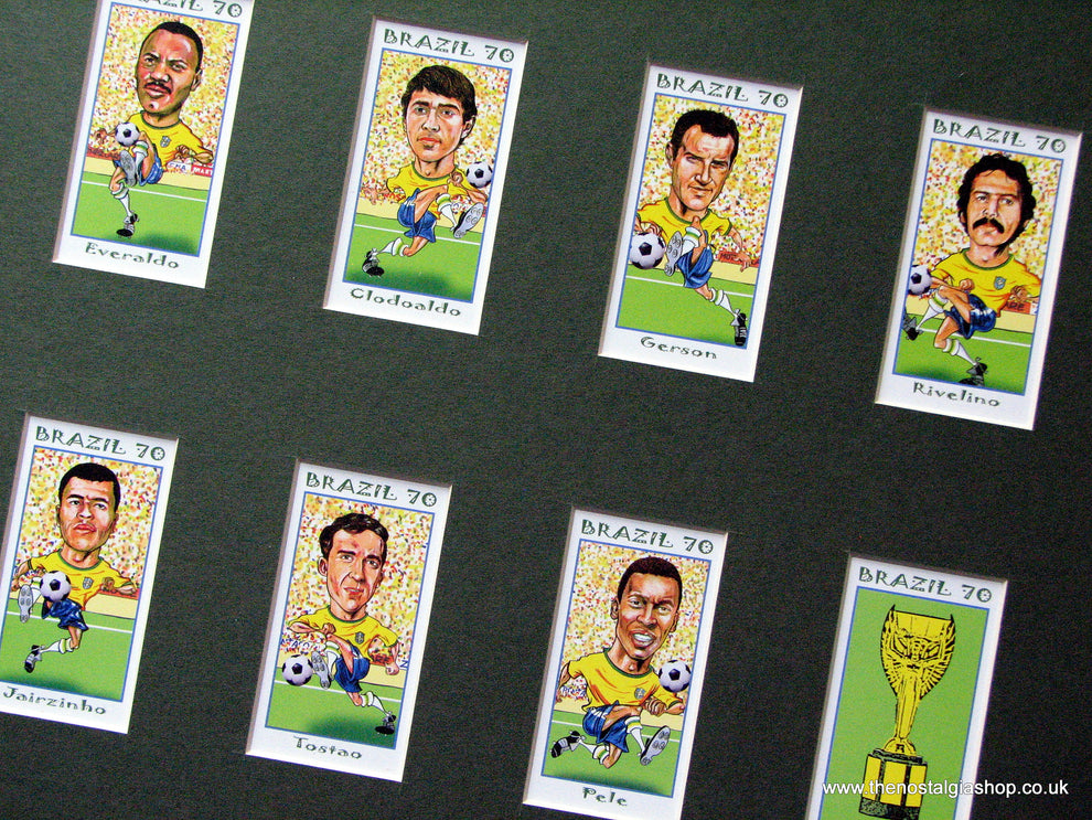 Brazil 1970. Mounted Football Card Set – The Nostalgia Shop