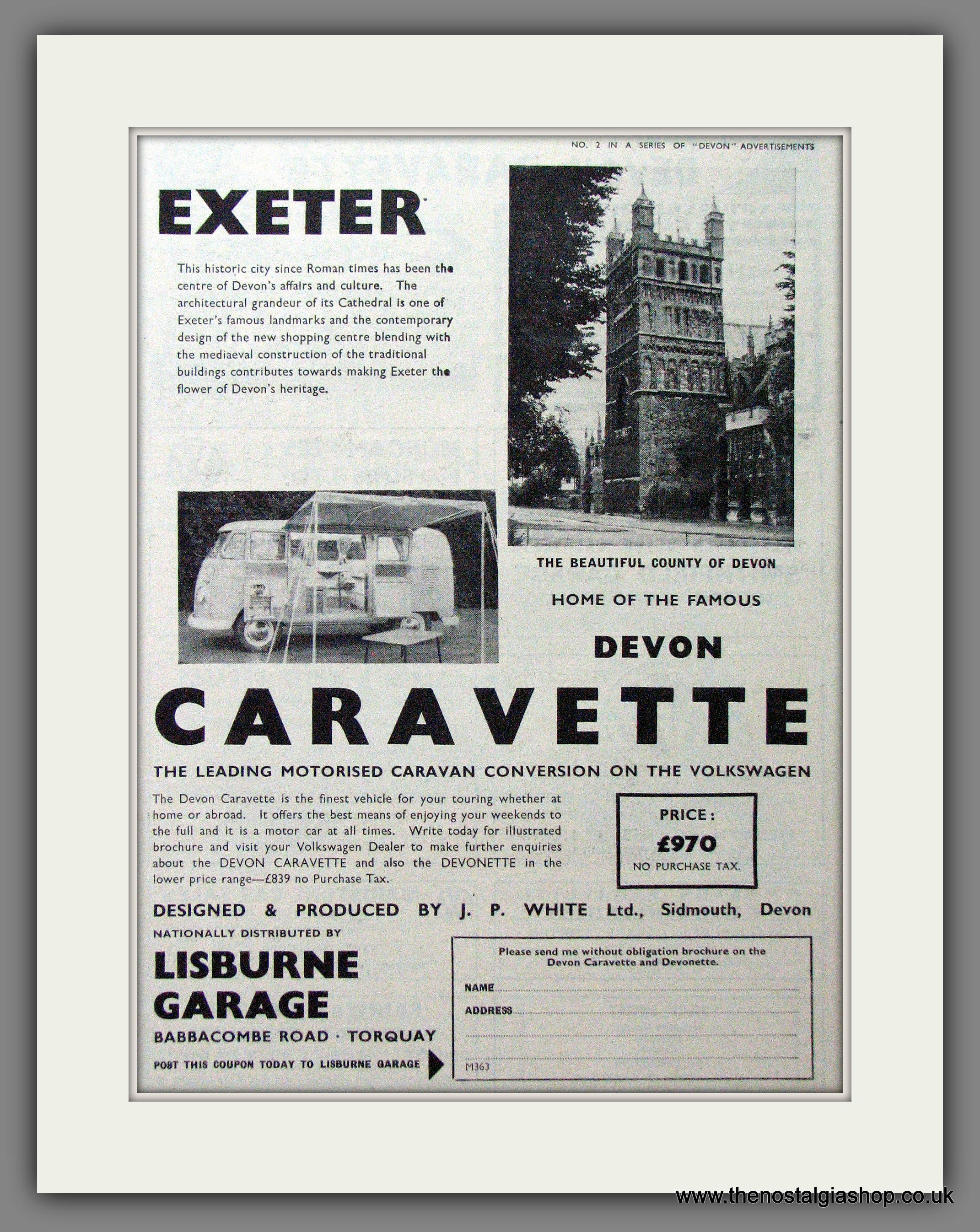 Volkswagen Devon Caravette. 1963 Original Advert (ref AD53900) – The ...