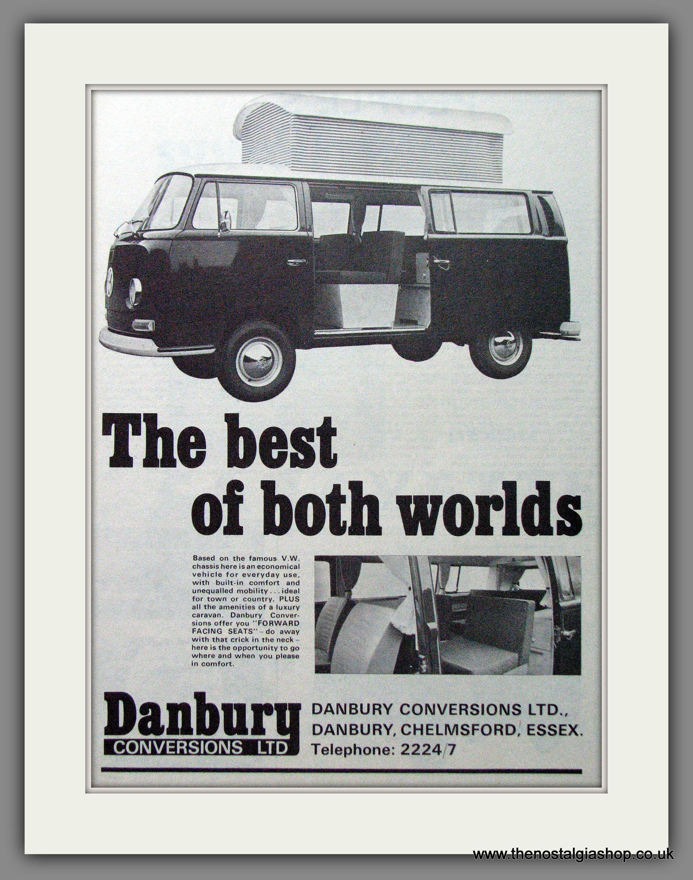 Volkswagen Devon Motor Caravan. 1969 Original Advert (ref AD53906 ...