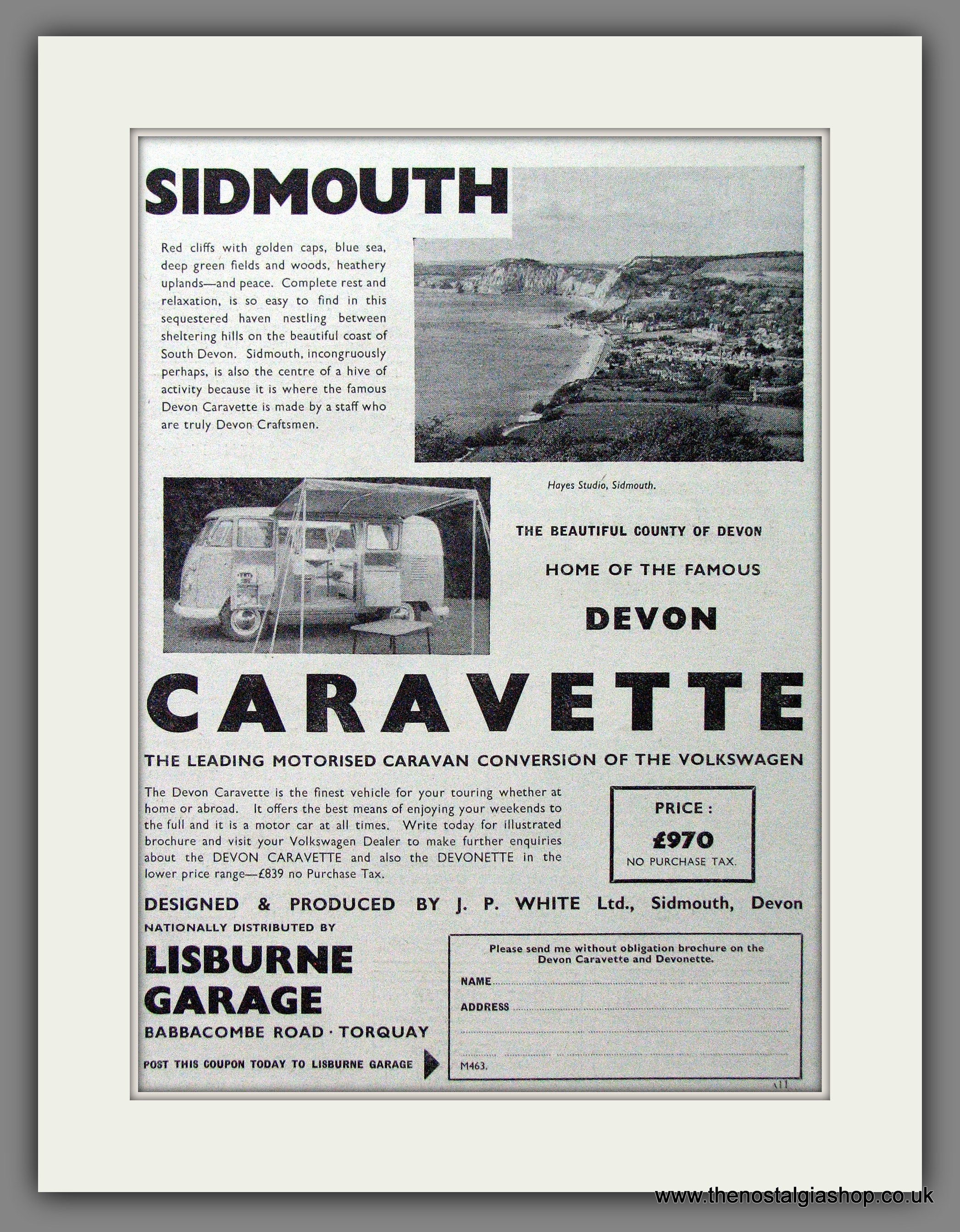 Volkswagen Devon Caravette. 1963 Original Advert (ref AD53902) – The ...