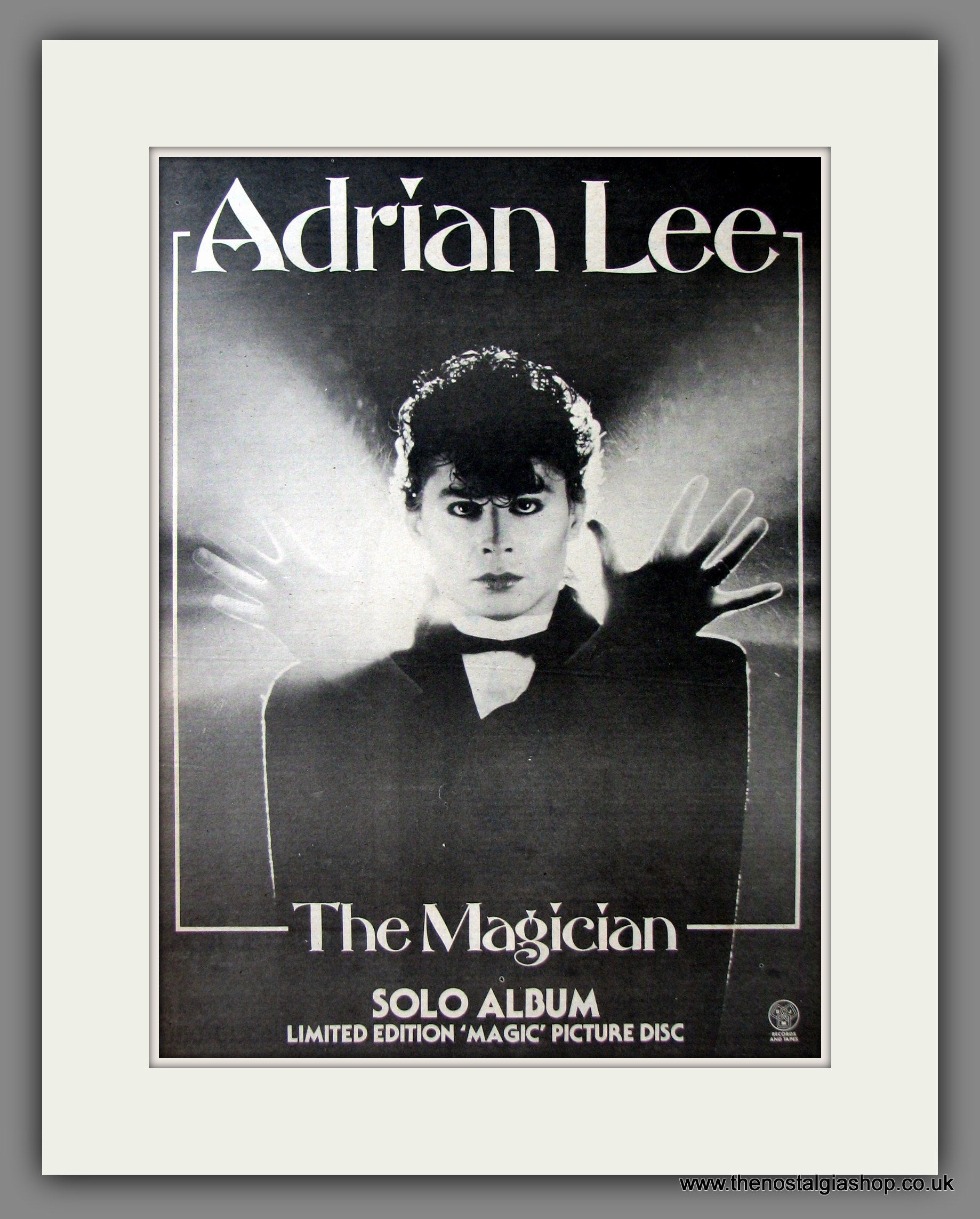 Adrian Lee. The Magician. Original Advert 1982 (ref AD11530) – The ...