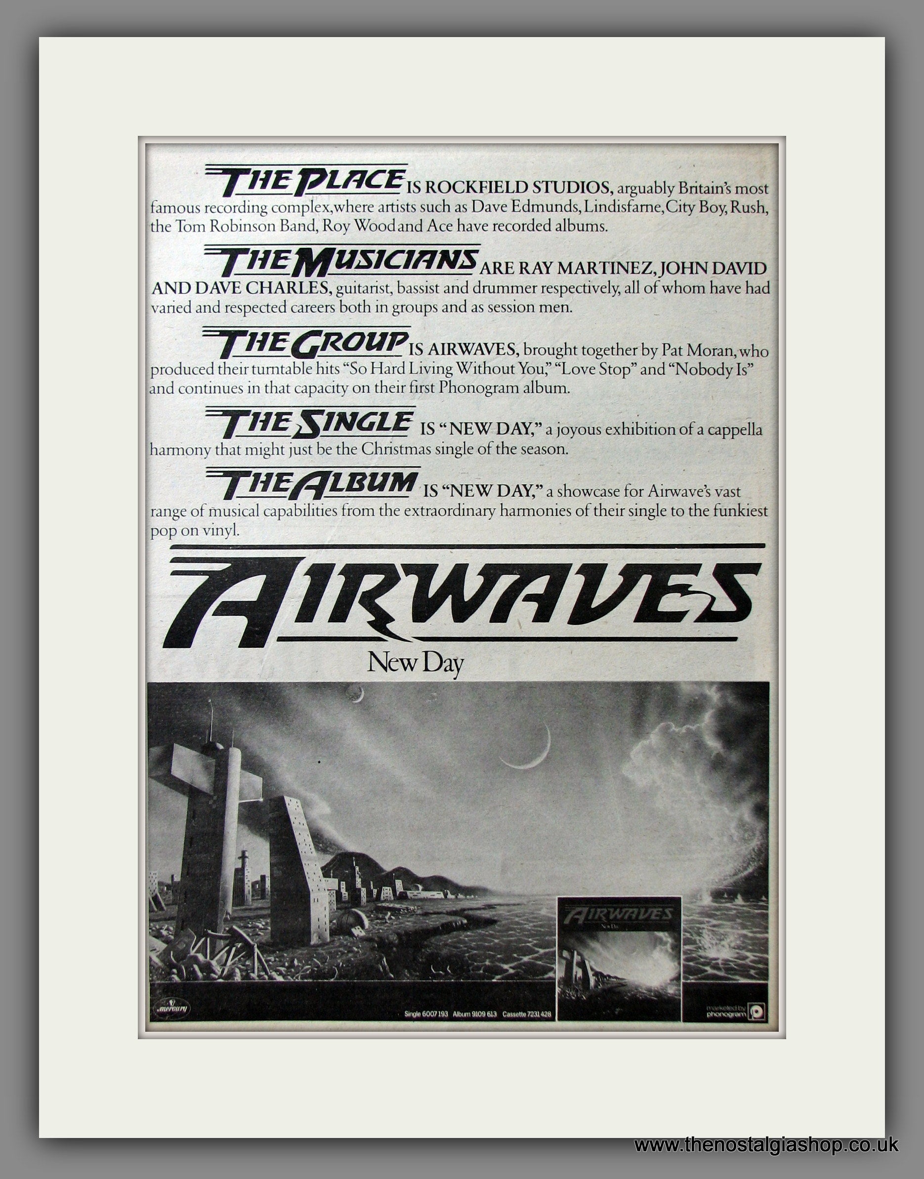 Airwaves. New Day. Original Advert 1978 (ref AD11573) – The Nostalgia Shop