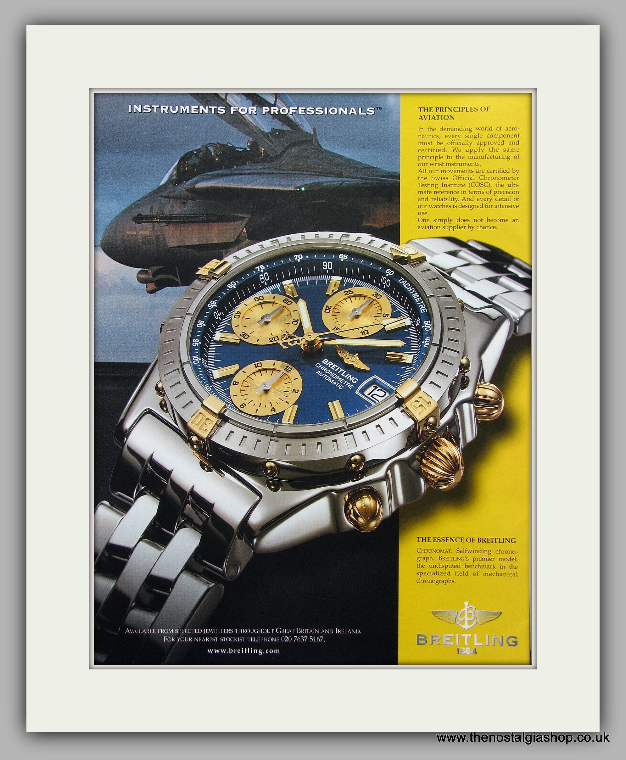 Breitling Watches.Original Advert 2002 (ref AD6855) – The Nostalgia Shop
