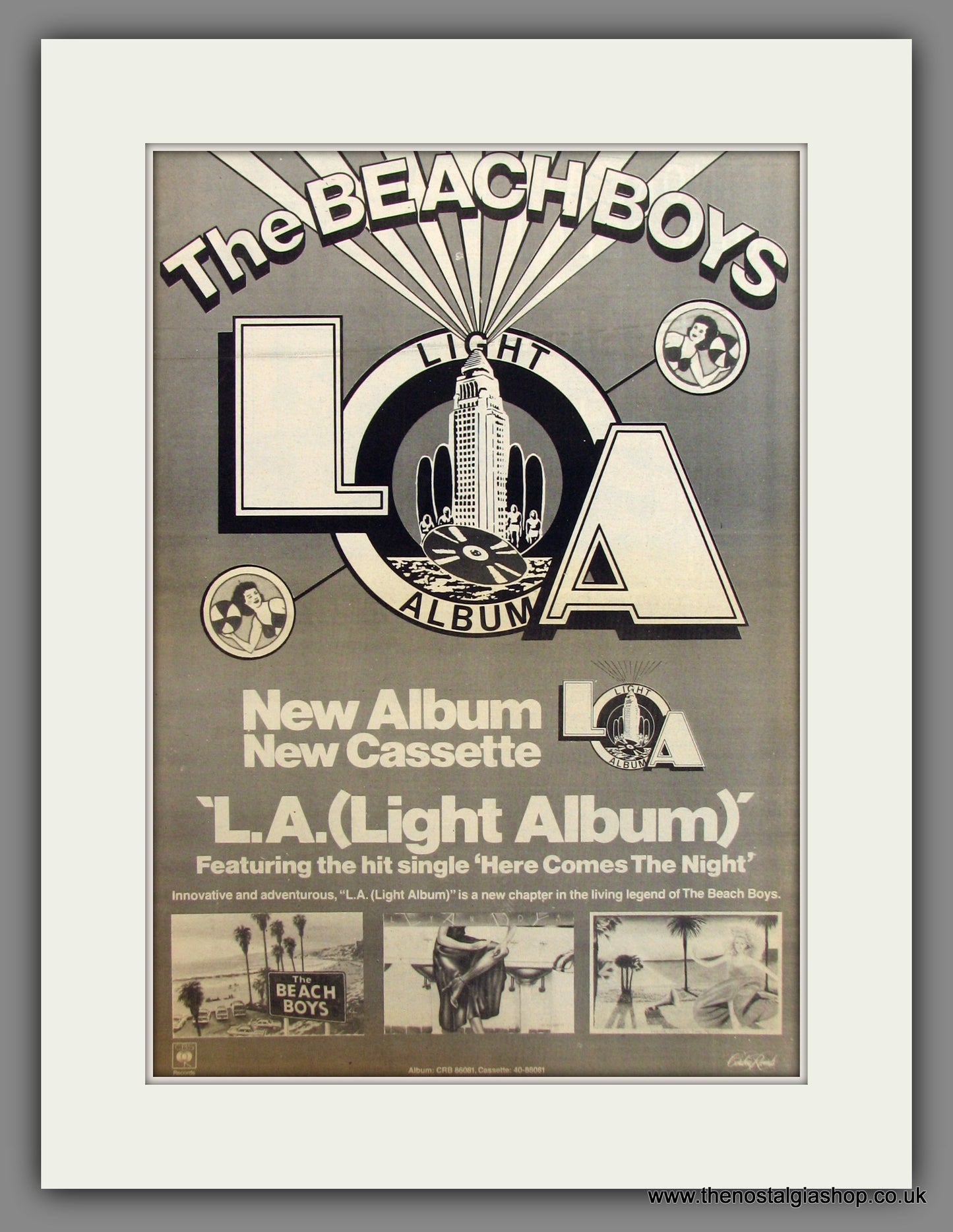 The Beach Boys, L.A. Light Album. Original Advert 1979 (ref AD11754 ...