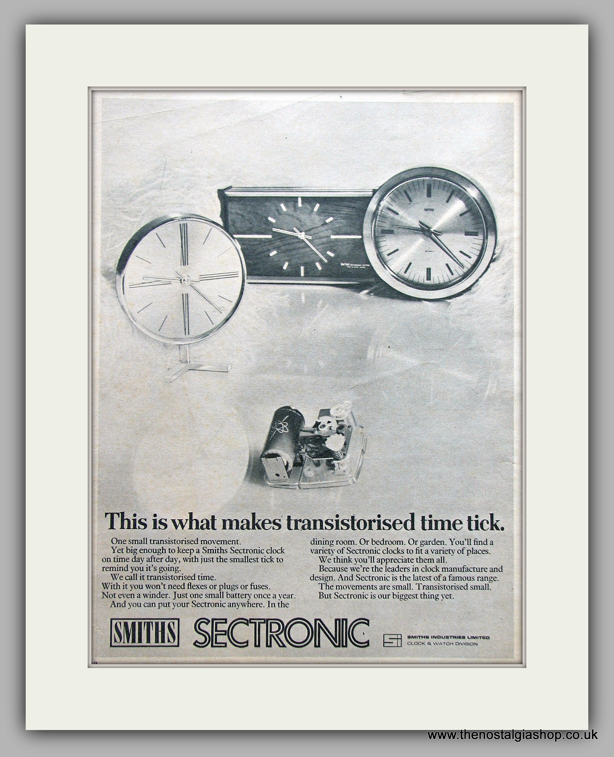 Smiths Sectronic Clocks. Original Advert 1969 (ref AD6870) – The ...