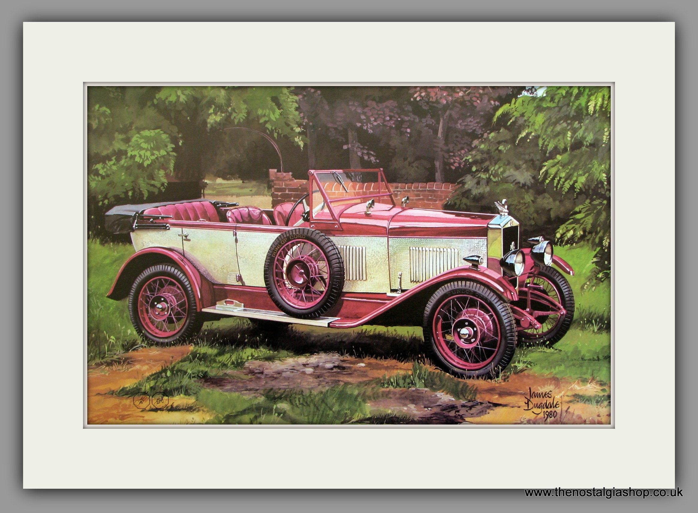 MG 14/40 Mark IV. Classic Large Car Print. Mounted. – The Nostalgia Shop