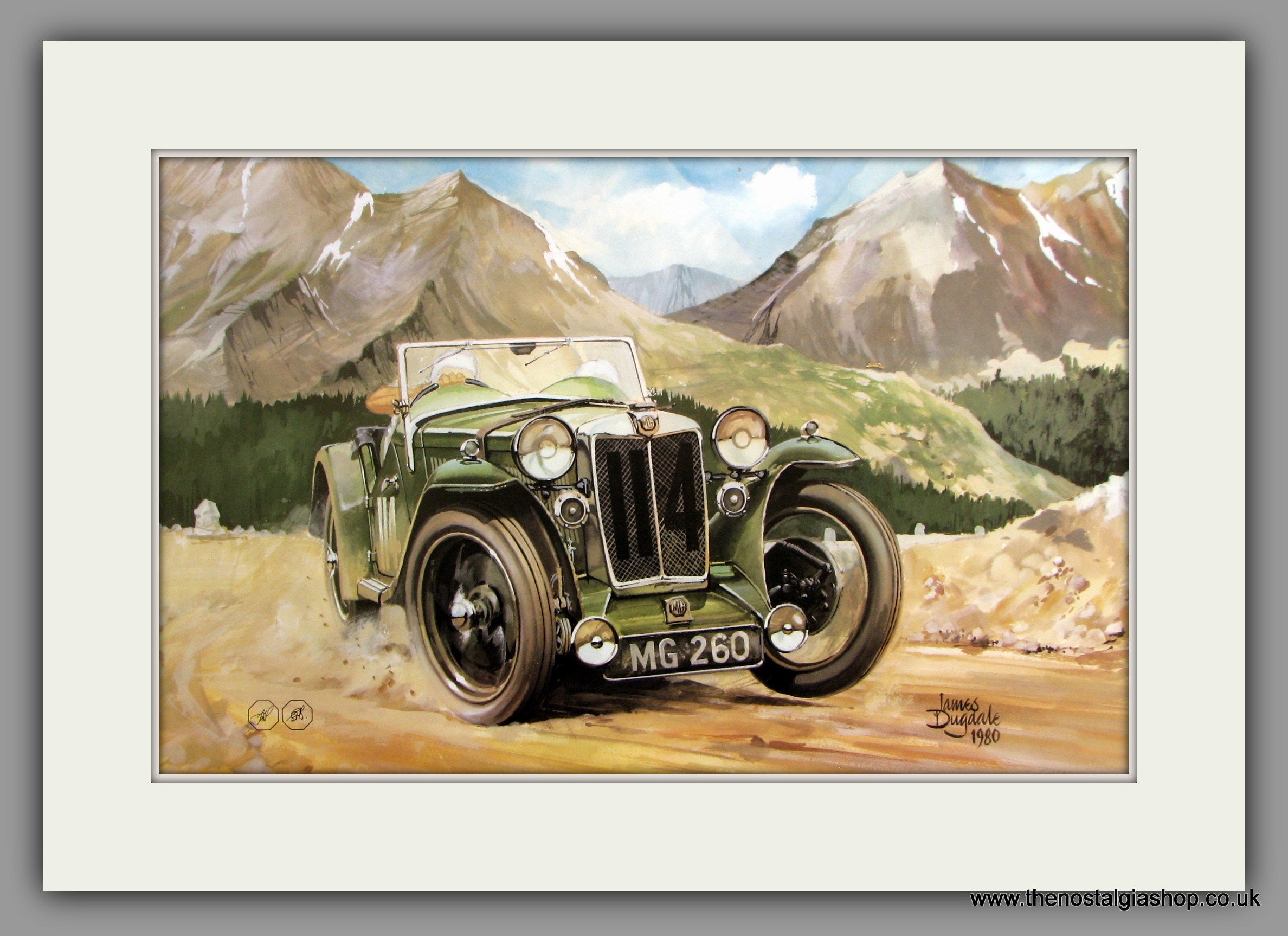 MG L2, Magna 2-Seater. Classic Large Car Print. Mounted. – The ...