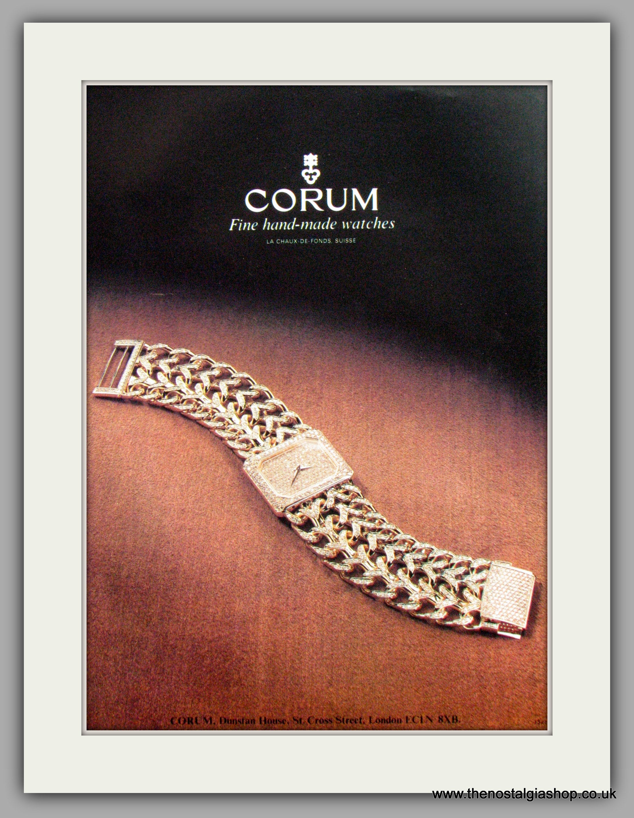 Corum Watches. Original Advert 1977 (ref AD50112) – The Nostalgia Shop