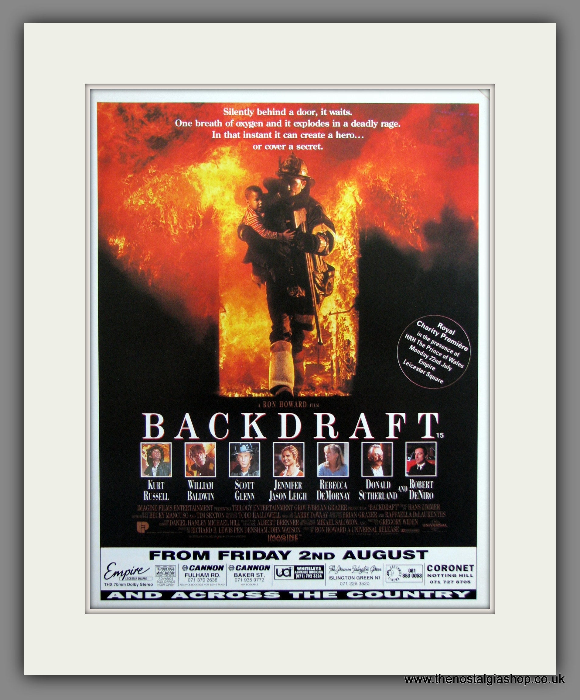 Backdraft. 1991 Original Advert (ref AD54657) – The Nostalgia Shop