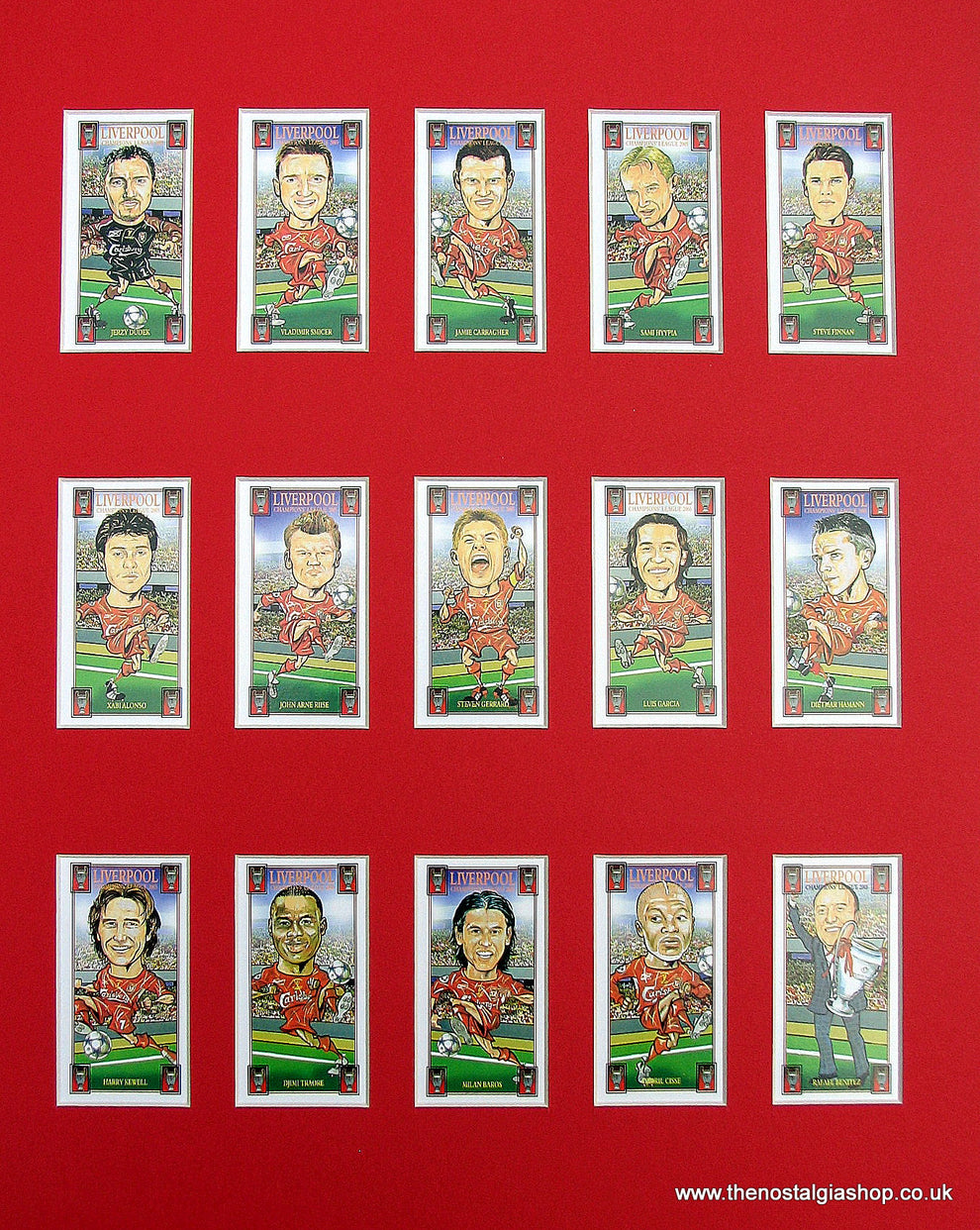 Liverpool Champions League 2005. Mounted Football Card Set. – The ...