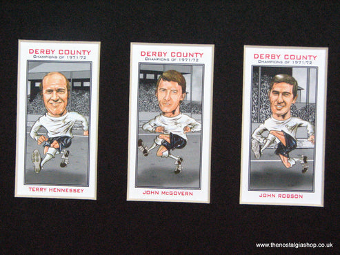 Derby County Champions of 1971-1972 Mounted Football Card Set – The ...