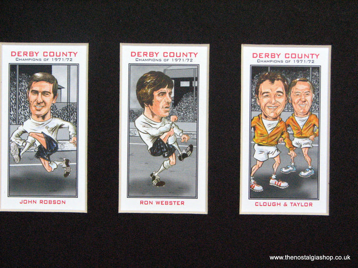 Derby County Champions of 1971-1972 Mounted Football Card Set – The ...