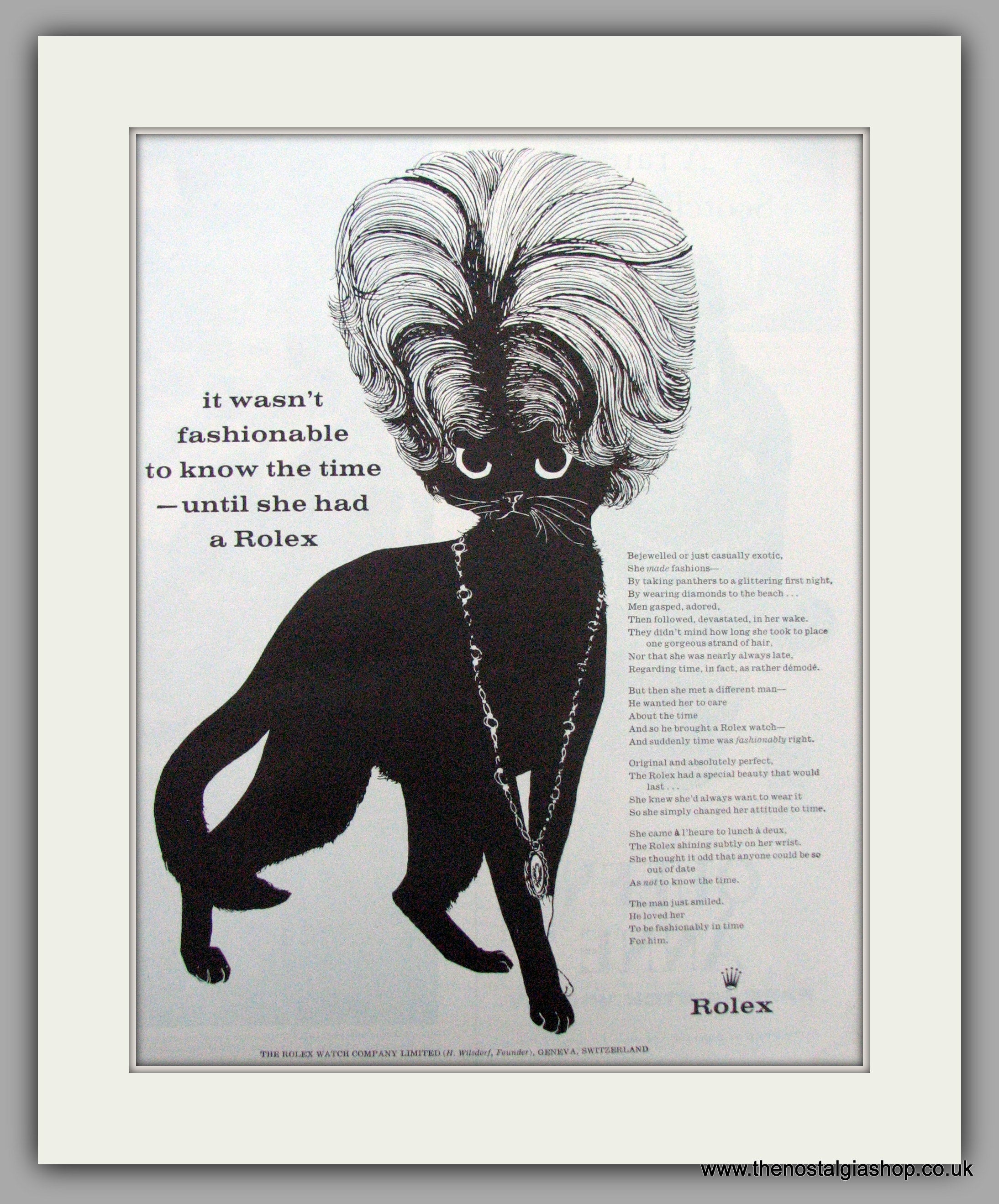 Rolex Watch Company. Original Advert 1960 (ref AD9470) – The Nostalgia Shop