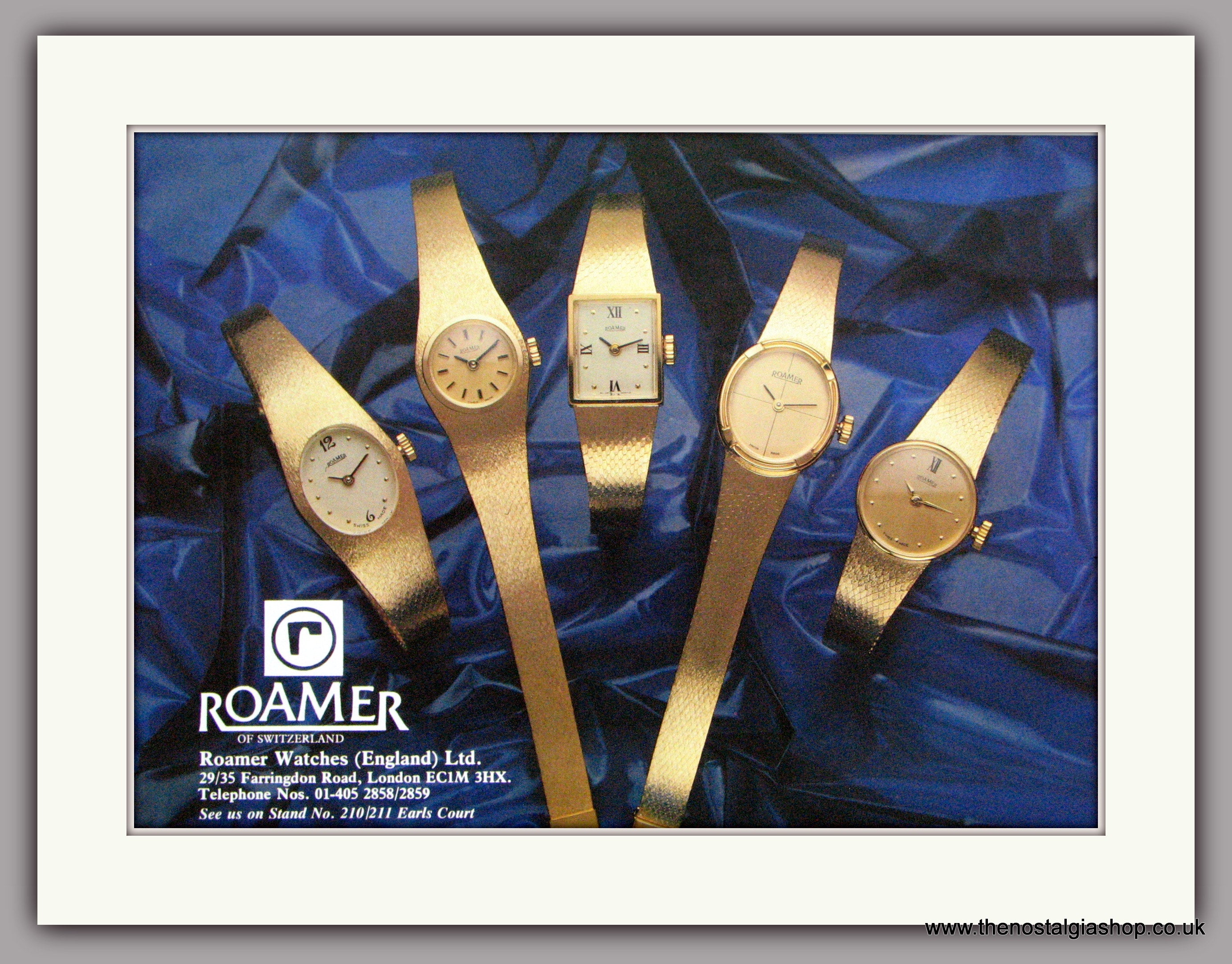 Roamer Watches Original Advert 1980 (ref AD7057) – The Nostalgia Shop