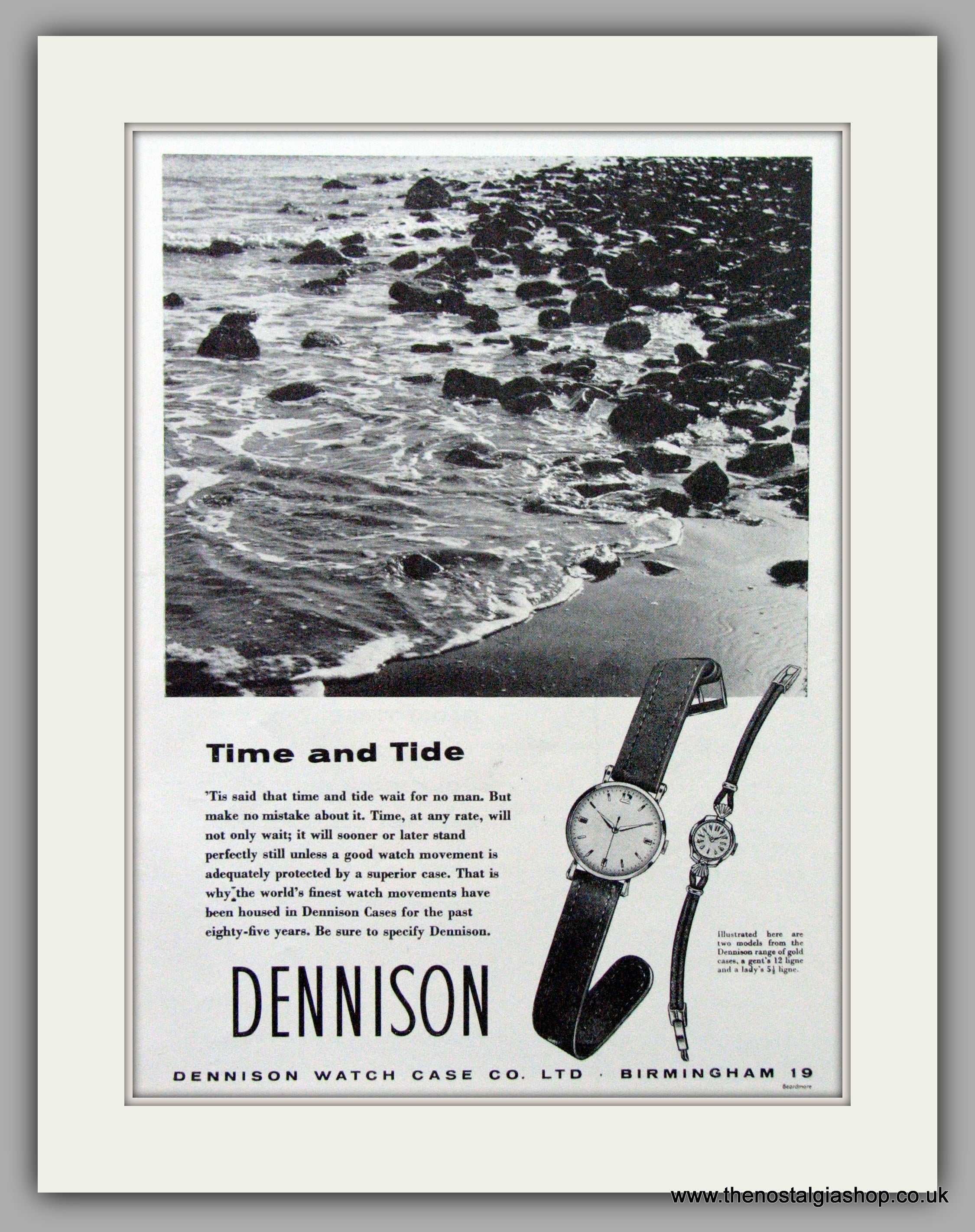 Dennison Watch Case Co. Original Advert 1959 (ref AD7113) – The ...