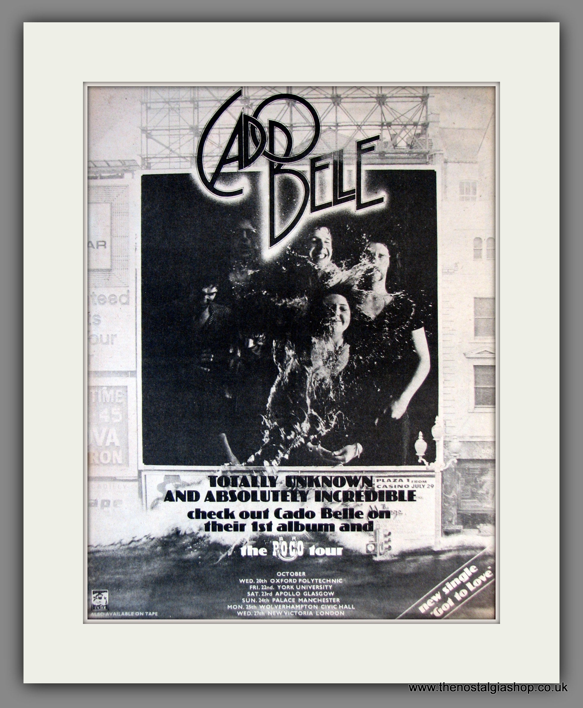 Cado Belle UK Roco Tour. Original Advert 1976 (ref AD11811) – The ...