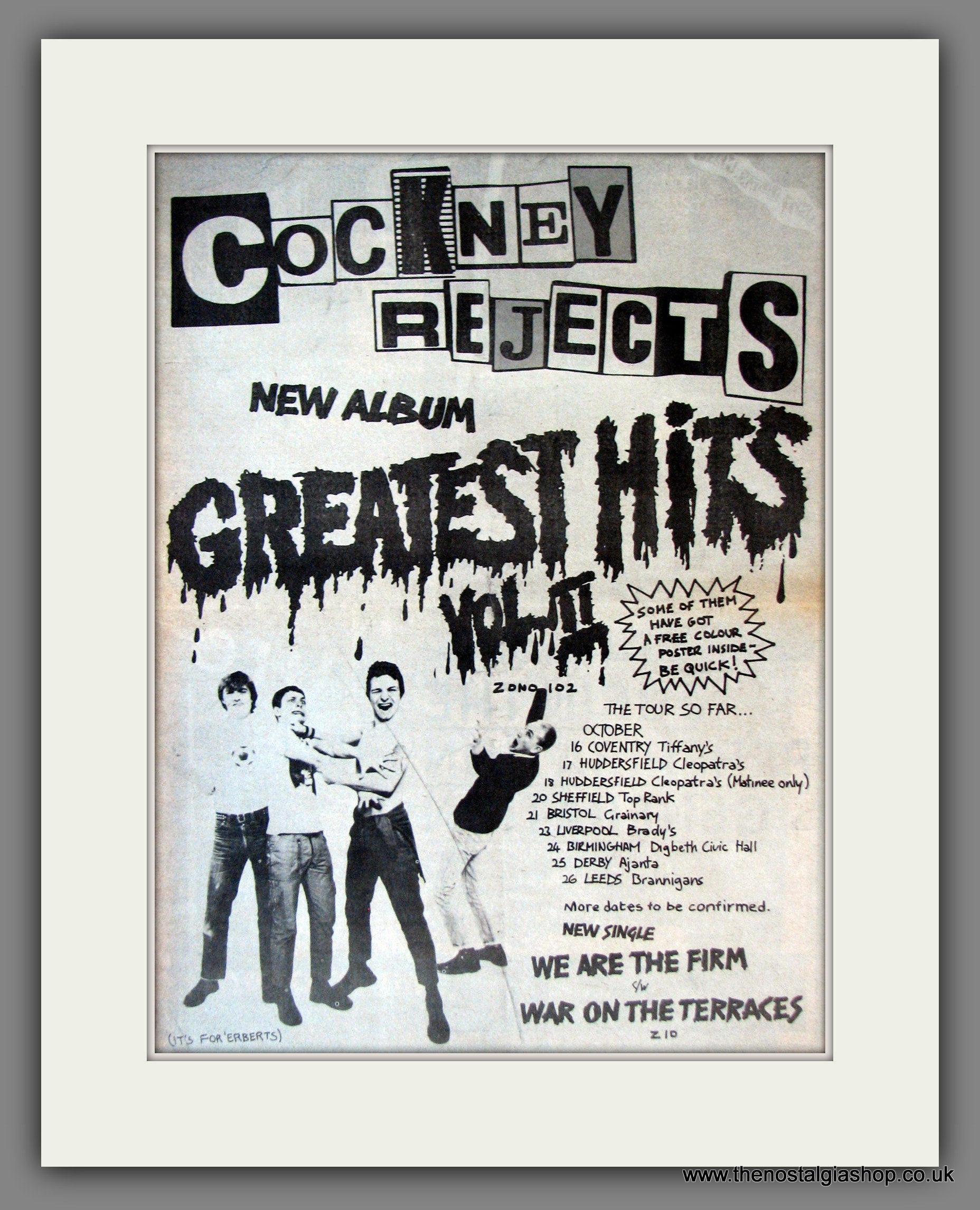 Cockney Rejects. UK Tour. Original Advert 1980 (ref AD11829) – The ...