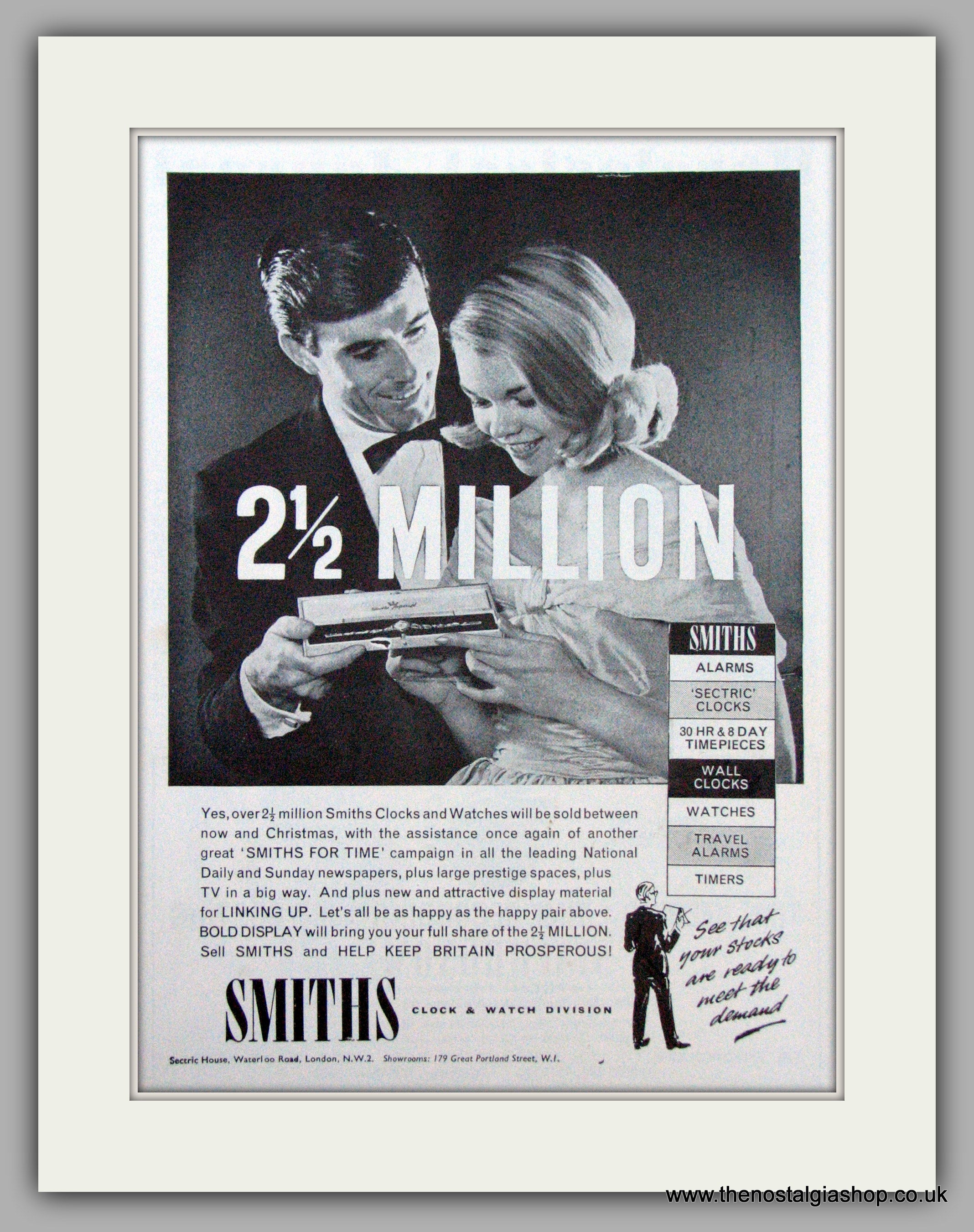 Smiths Clocks And Watches. Original Advert 1960 (ref AD7137) – The ...