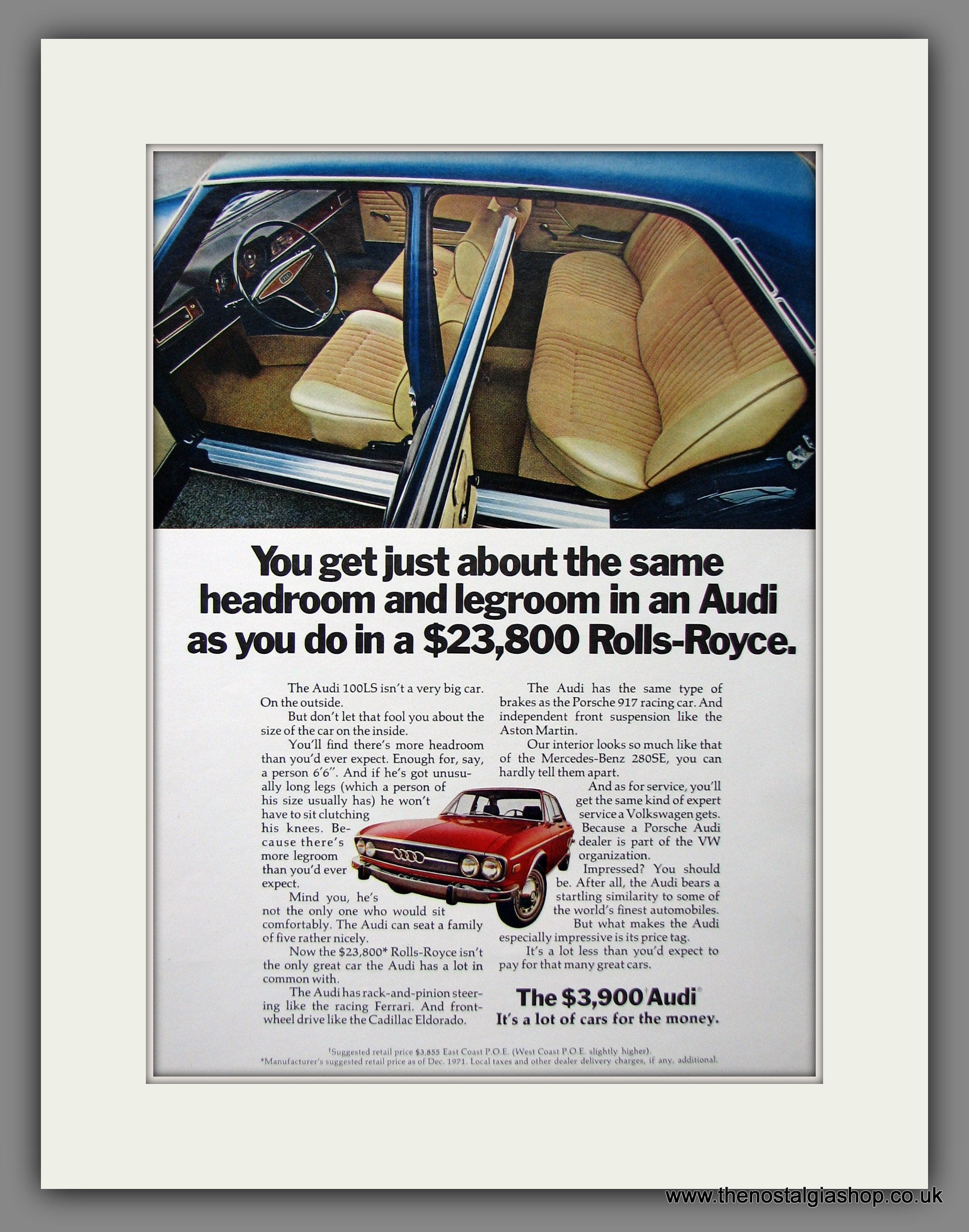 Audi 100LS. Original American Advert 1972 (ref AD54596) – The Nostalgia ...