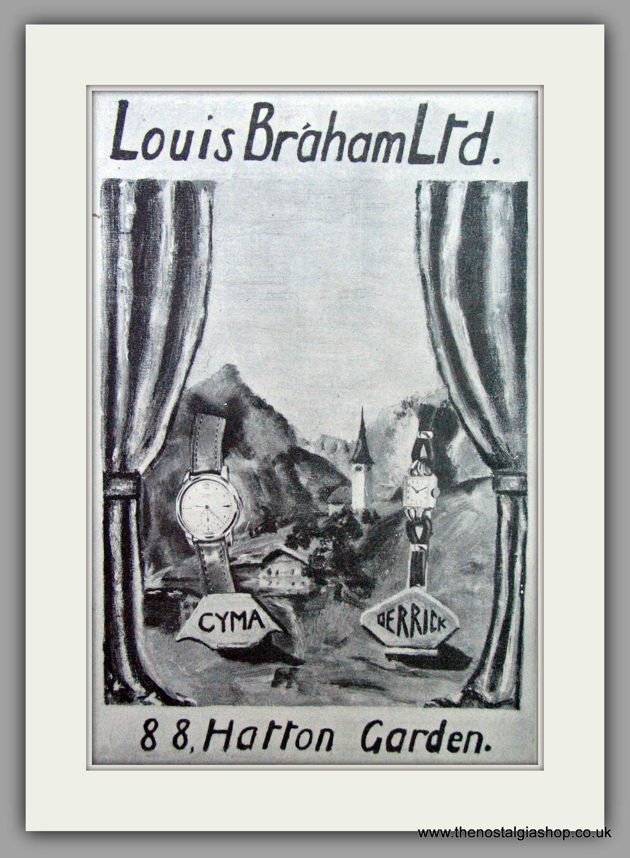 Louis Braham Watches. Original Advert 1949. (ref AD7445) – The ...