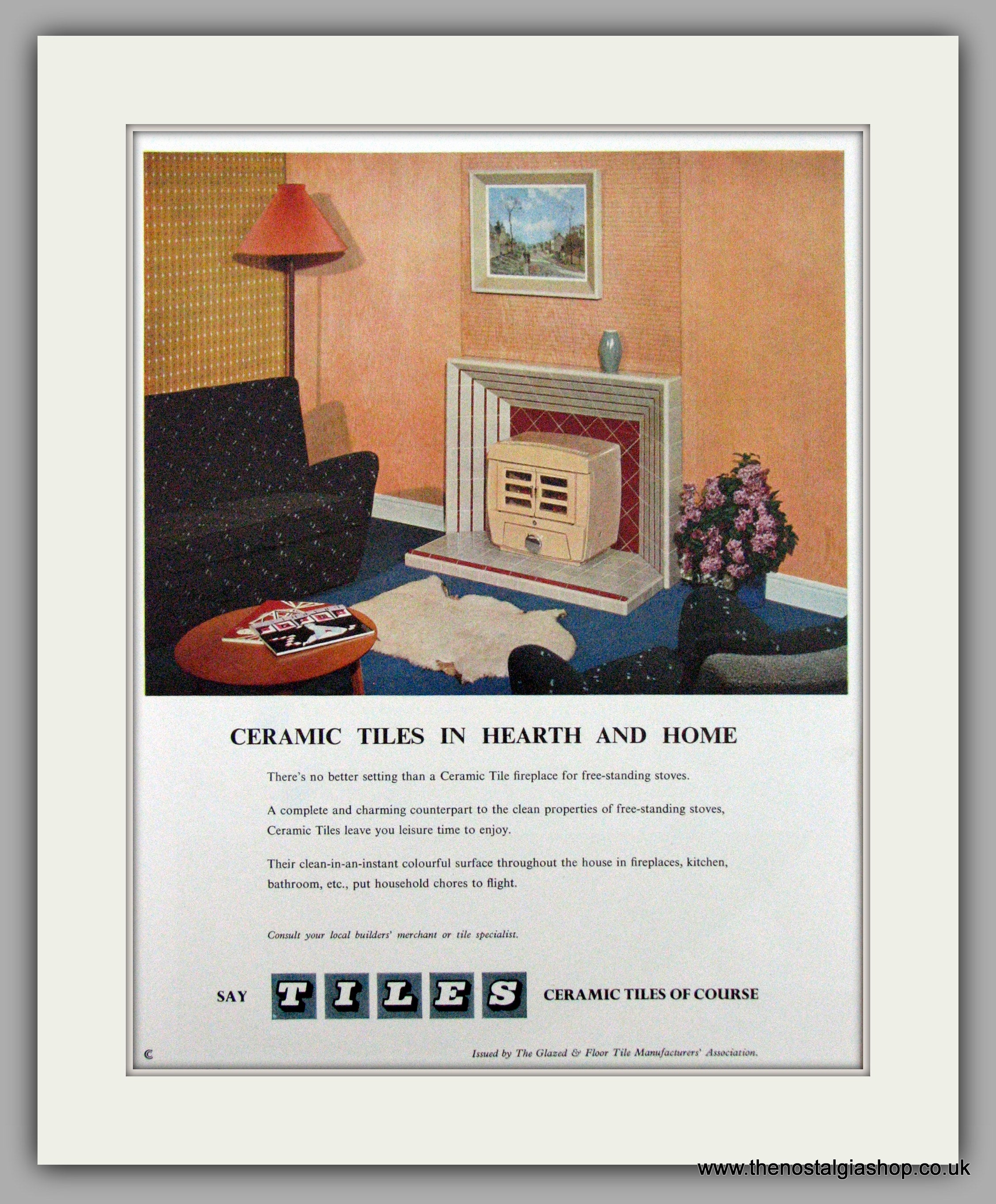 Ceramic Tiles for Stoves. Original Advert 1956 (ref AD7463) – The ...