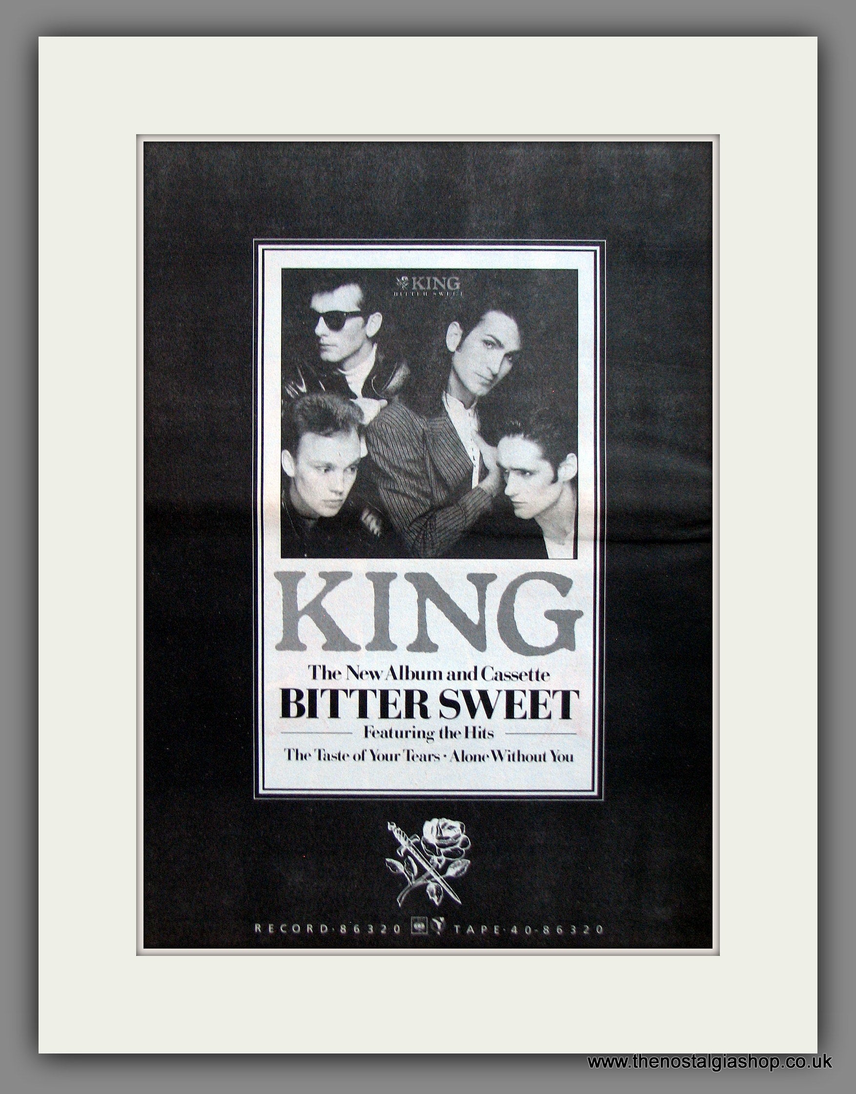 King. Bitter Sweet. Original Advert 1985 (ref AD12003) – The Nostalgia Shop