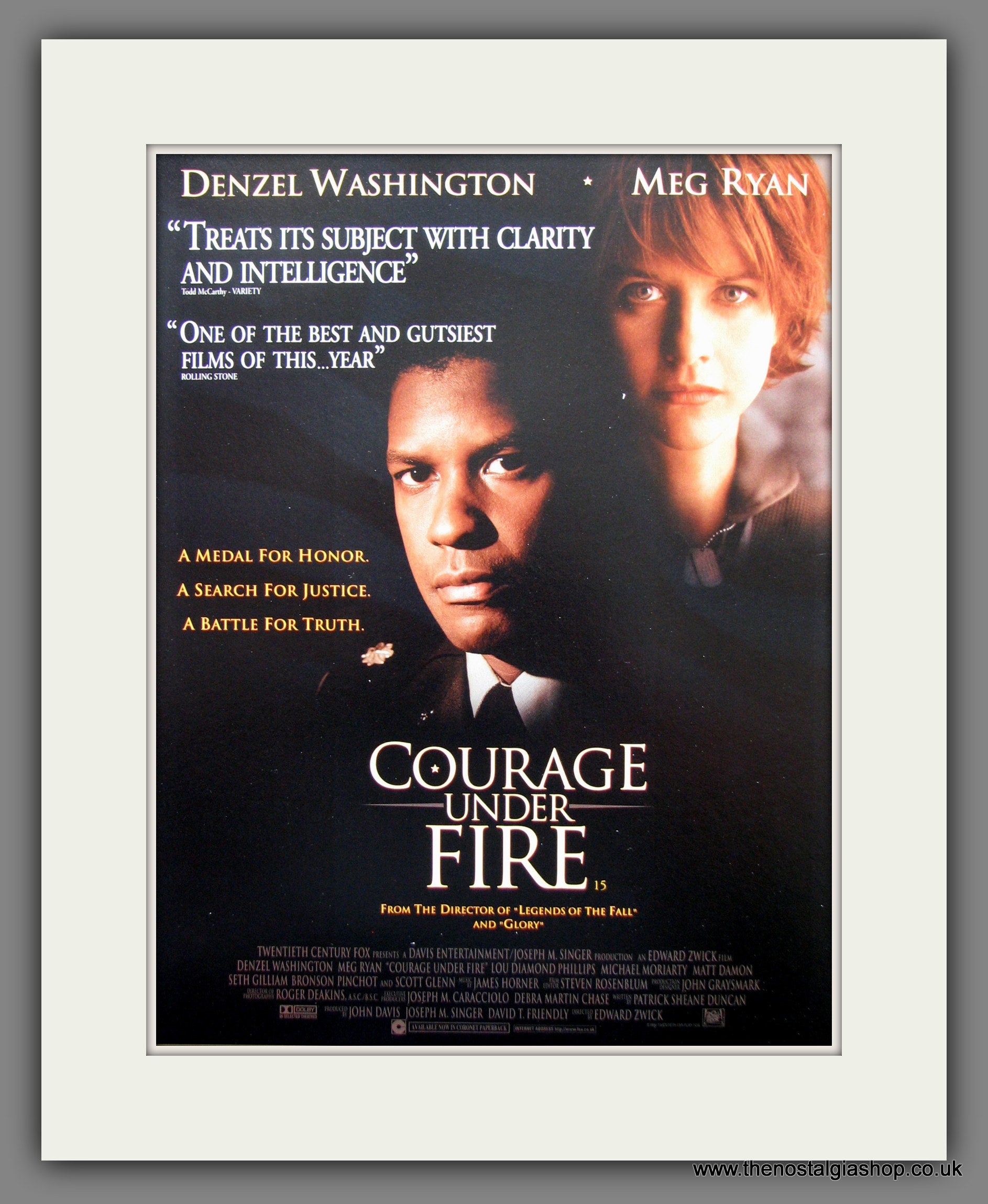 Courage Under Fire. 1996 Original Advert (ref AD54837) – The Nostalgia Shop