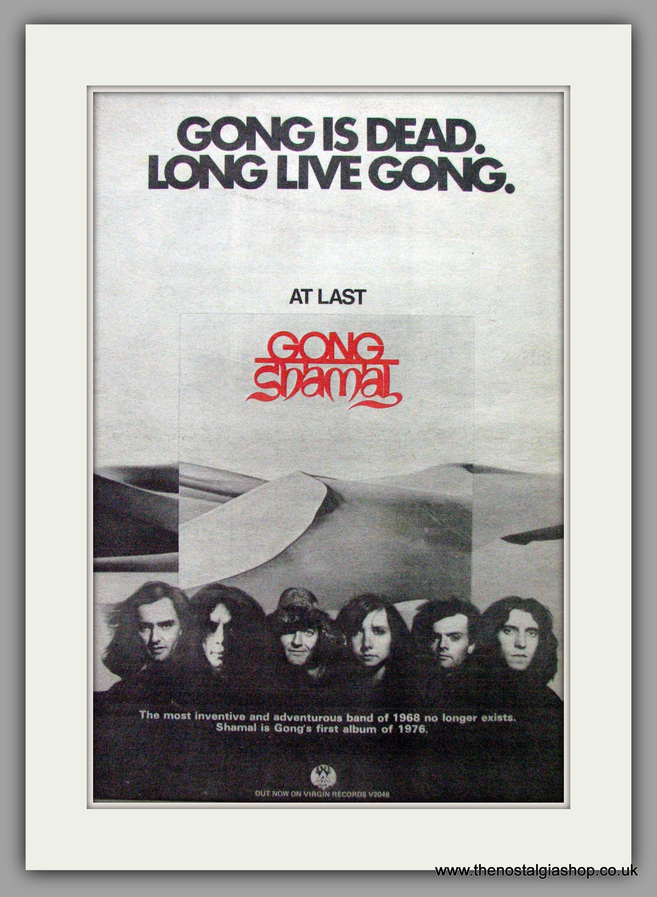 Gong. Shamal. Vintage Advert 1976 (ref AD9636) – The Nostalgia Shop