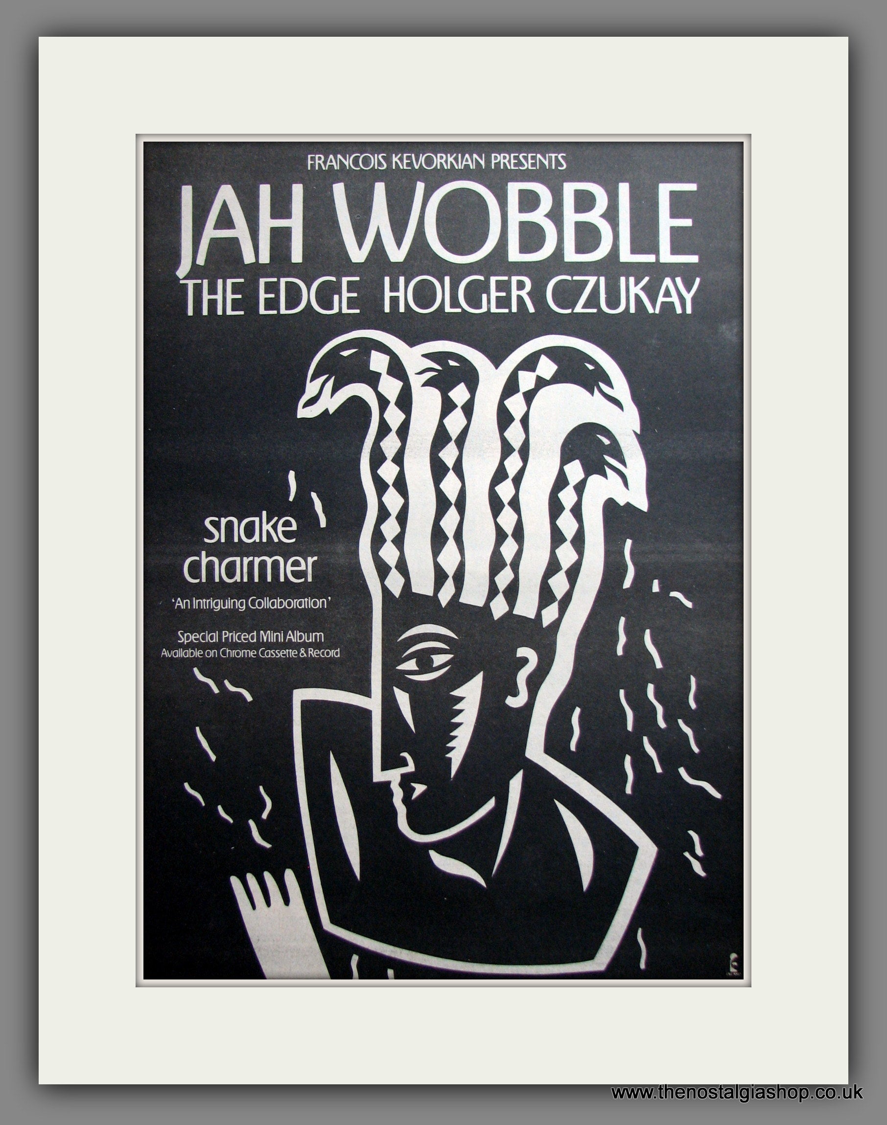 Jah Wobble. Snake Charmer Original Advert 1983 (ref AD12299) – The ...