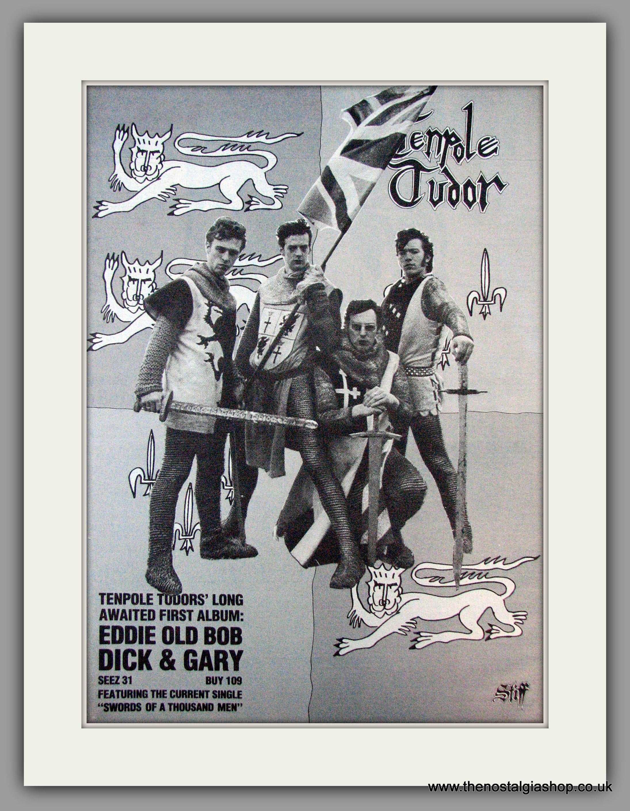 Tempole Tudor. Debut Album. Vintage Advert 1981 (ref AD9654) – The ...