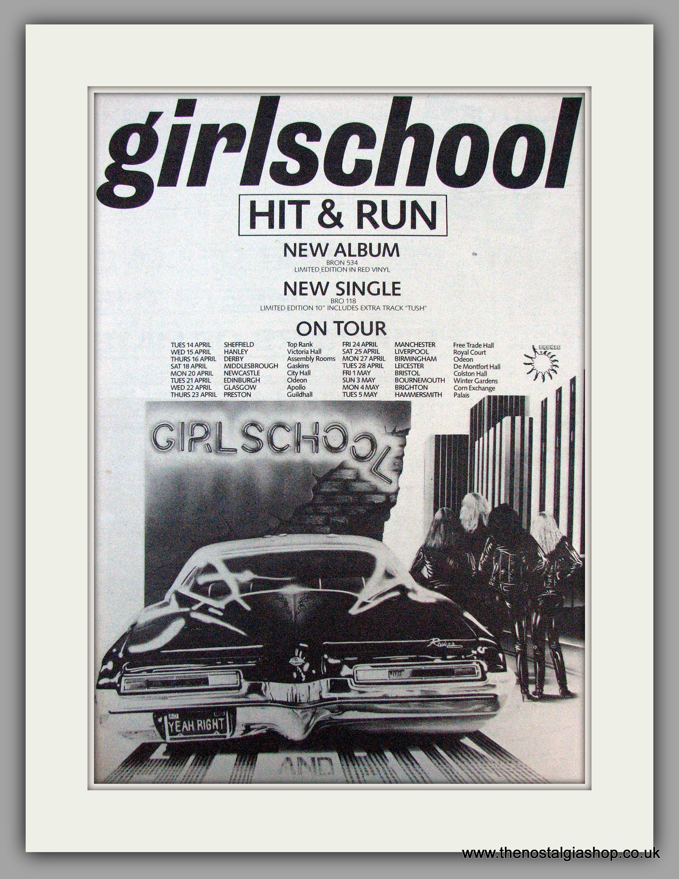 Girlschool. Hit And Run. Vintage Advert 1981 (ref AD9655) – The ...